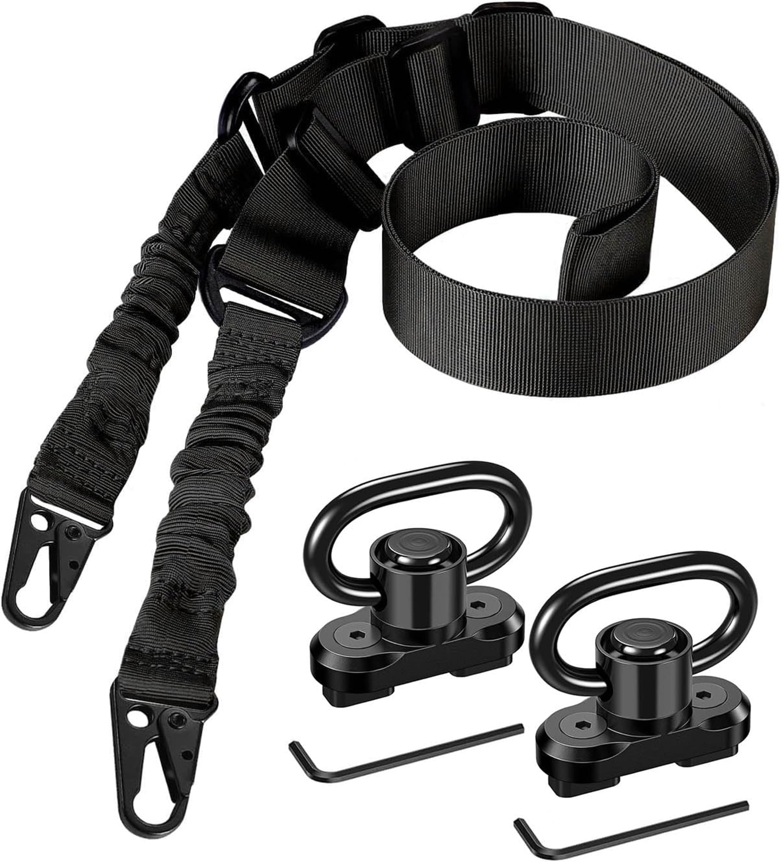 Deally Two Point Sling with 2 Pack Anti-Rotation Sling Swivels ...