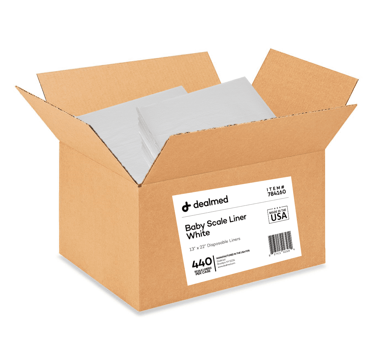 Dealmed Baby Scale Liner, Disposable 13" x 22" Sheets, Made in The USA ...