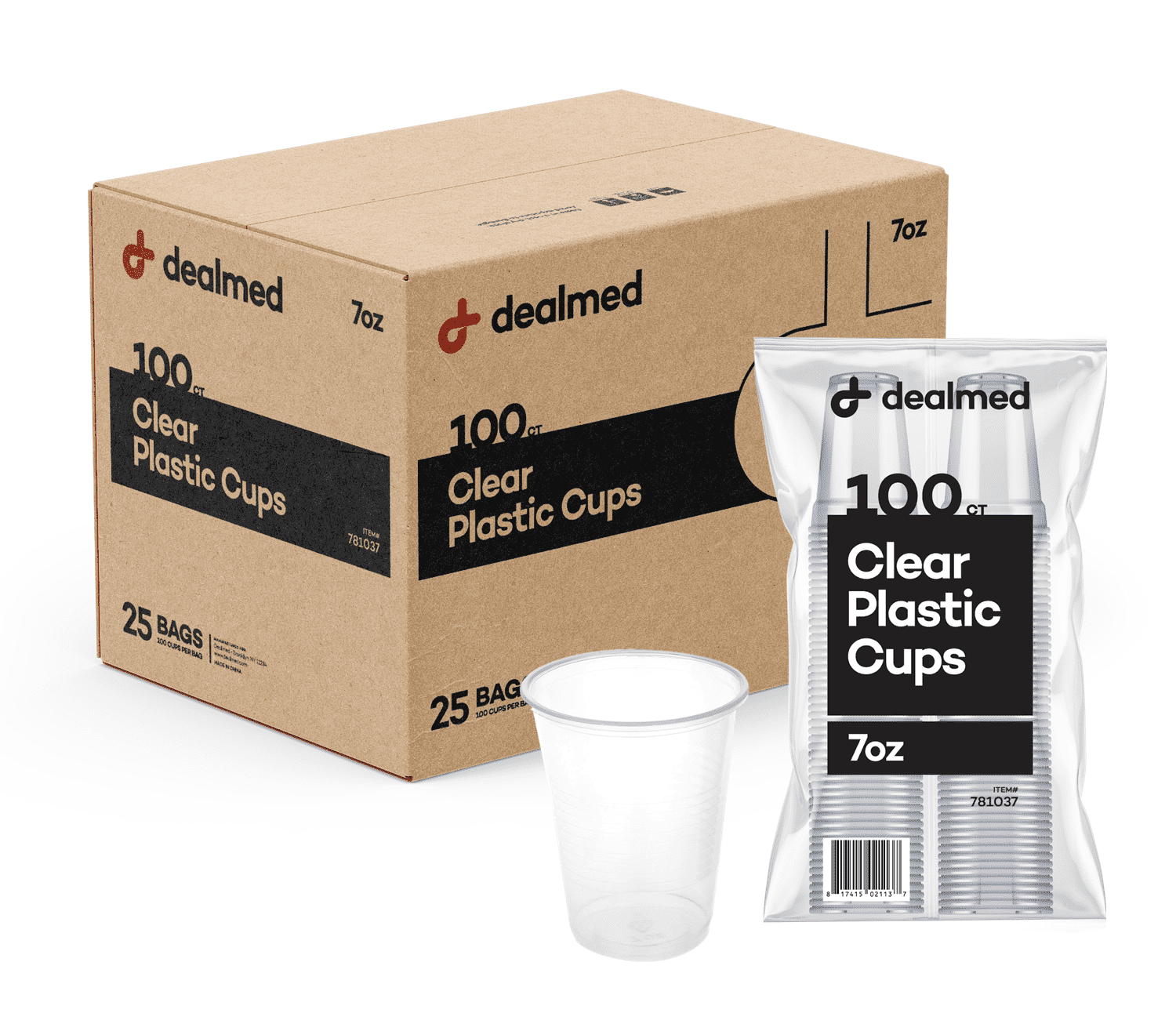 Dealmed 7 oz. Disposable Plastic Cups for Hot Liquid, Small Size, 100% ...