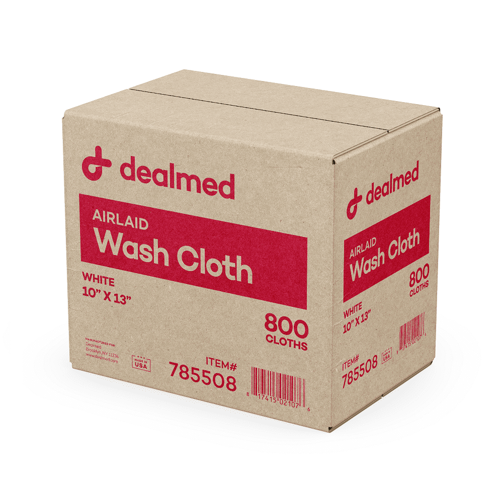 Dealmed Dry Wash Cloths, Disposable, 10" x 13", White, 800/Cs - Walmart.com