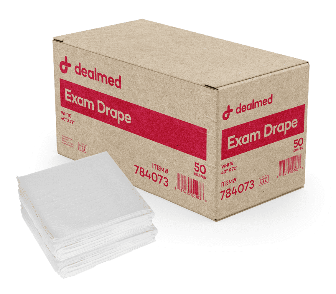 Dealmed Exam Drape Sheet, 2 ply Tissue, 40" x 72", Perfect for ...