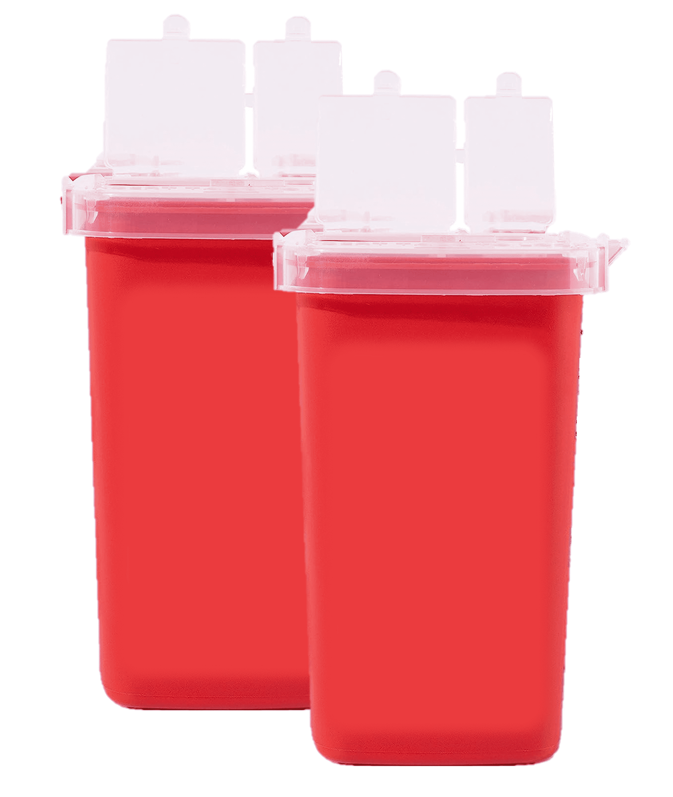 Dealmed Sharps Container, 1 Quart Flip Lid, Red (Pack of 2) - Walmart.com