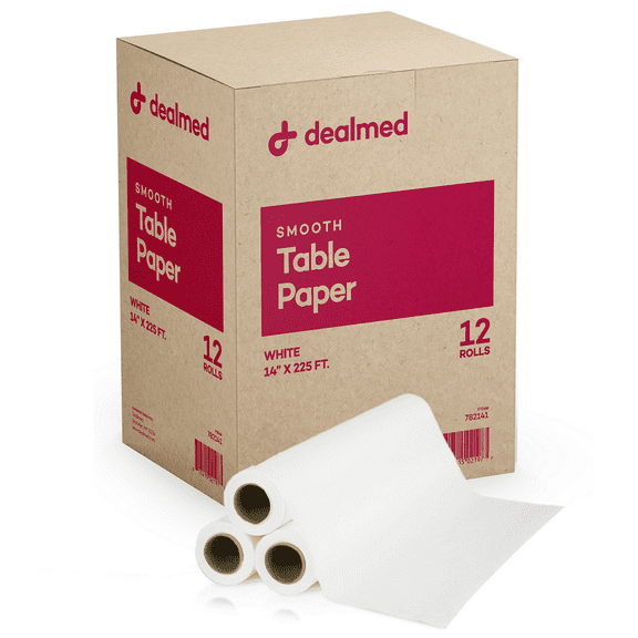 Henry Schein Exam Table Paper, 12 Rolls/Case, 18"x225", Smooth Standard ...