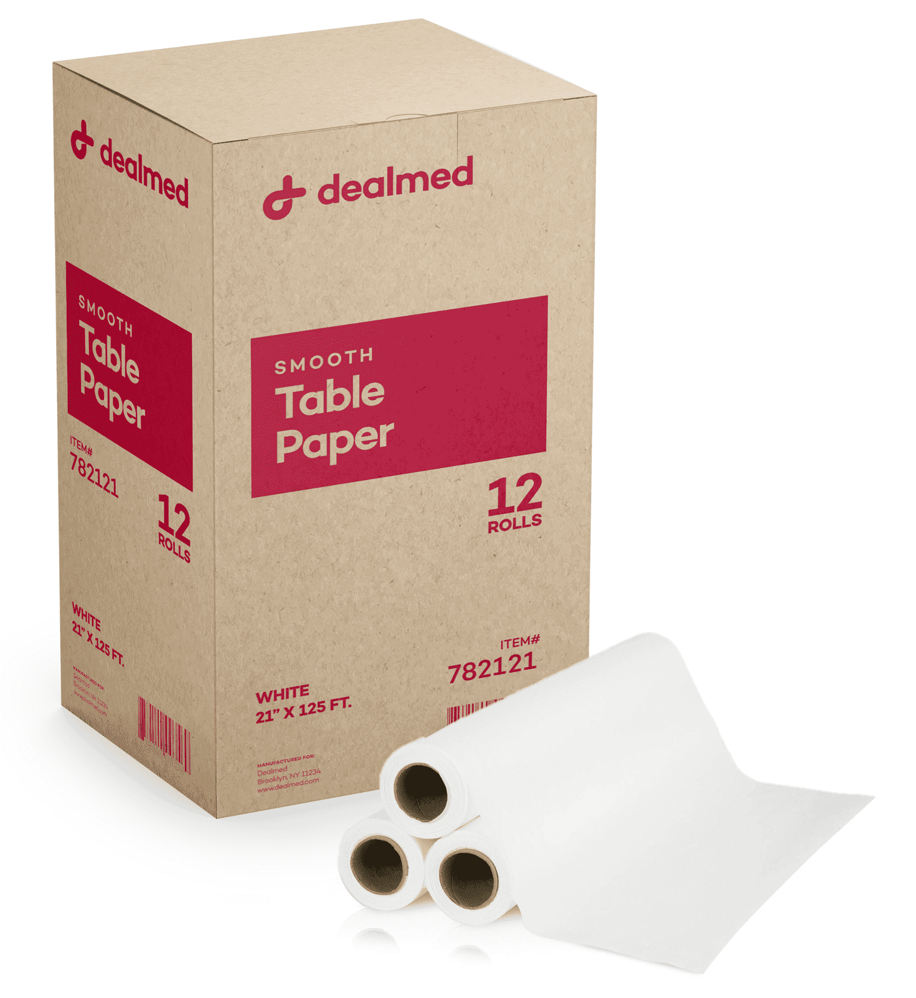 Dealmed Smooth Exam Table Paper 21" x 125' Smooth Paper Cover for ...