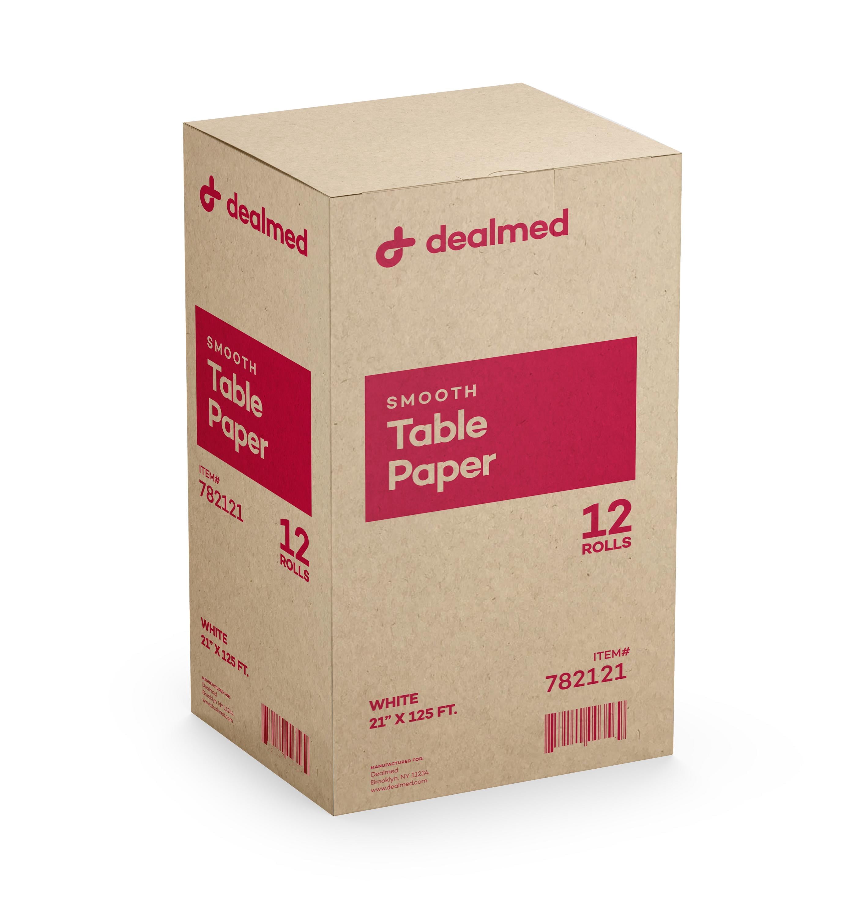 Dealmed Smooth Exam Table Paper 21" x 125' Paper Table Cover for Doctor ...