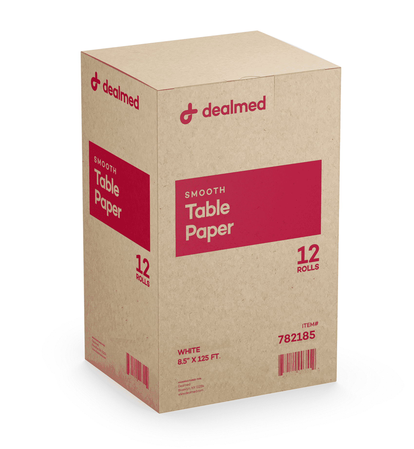 Dealmed Smooth Exam Table Paper 8.5" x 125' Paper Table Cover for ...