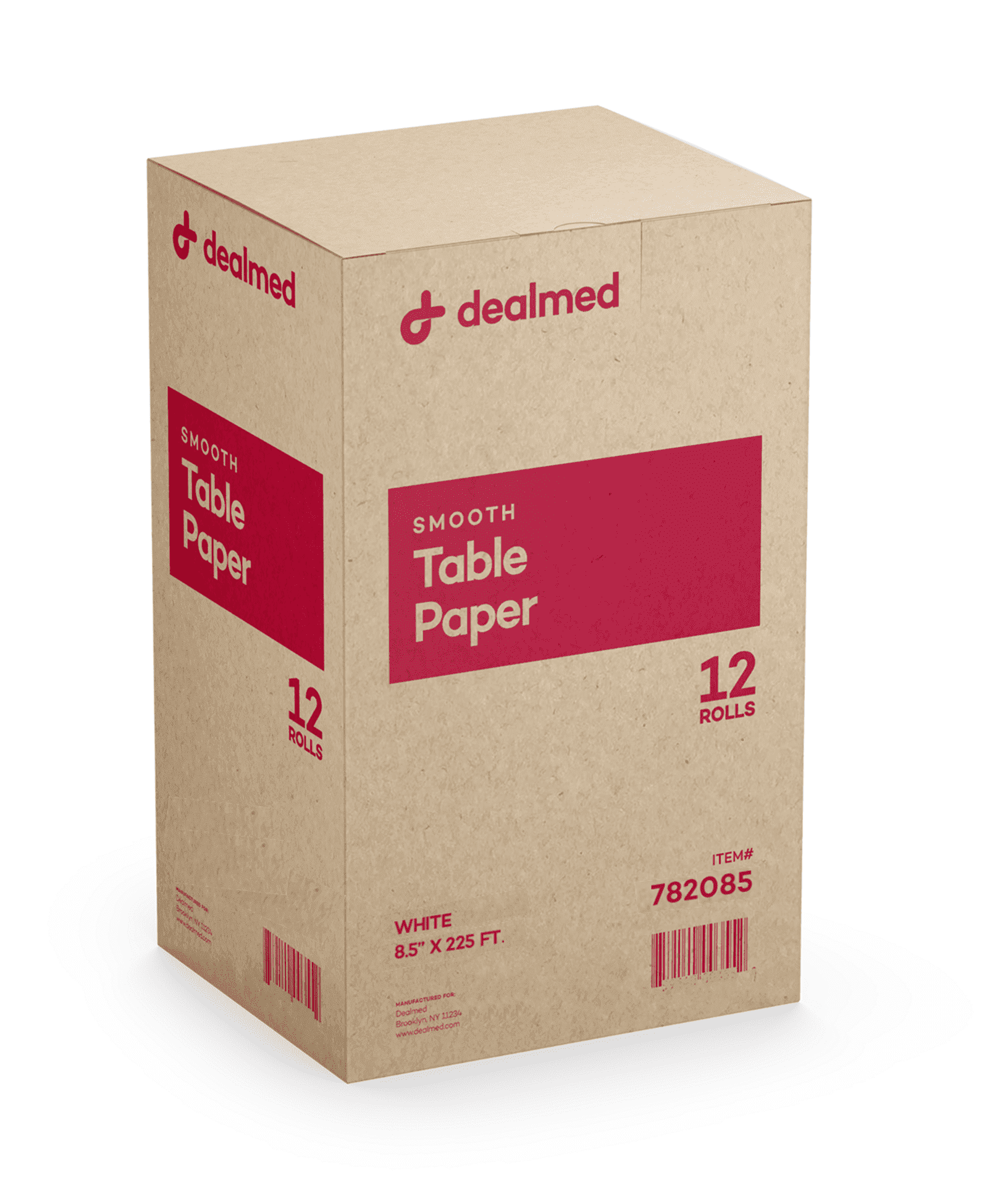 Dealmed Smooth Exam Table Paper 8.5" x 225' Paper Table Cover for ...
