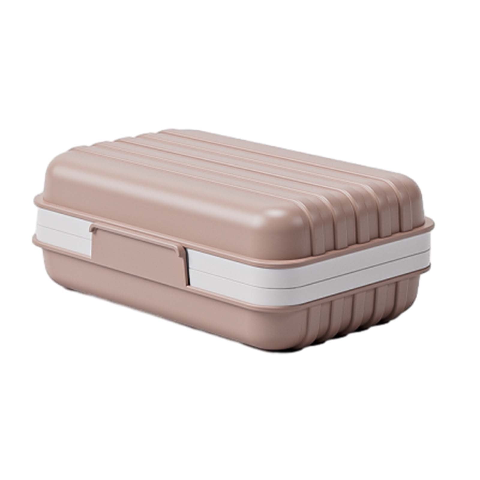 Dealovy Leakproof Travel Soap Dish with Lid Portable Bar Soap Bracket ...