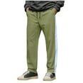 Dealovy Mens Casual Pants with Pockets Drawstring Elastic Waisted ...