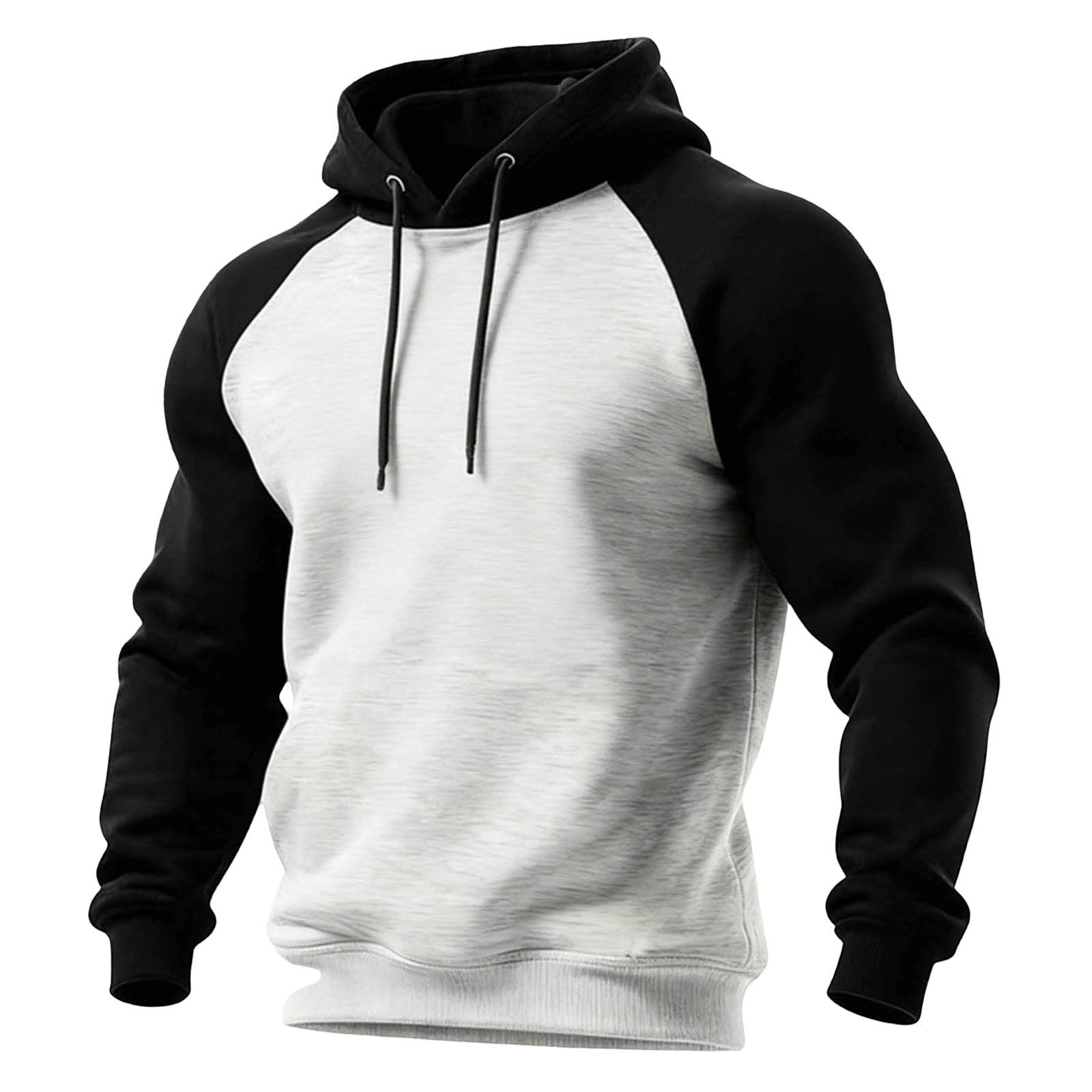 Dealovy Mens Hoodies Long Sleeve Hooded Neck Drawstring Loose Fitted ...