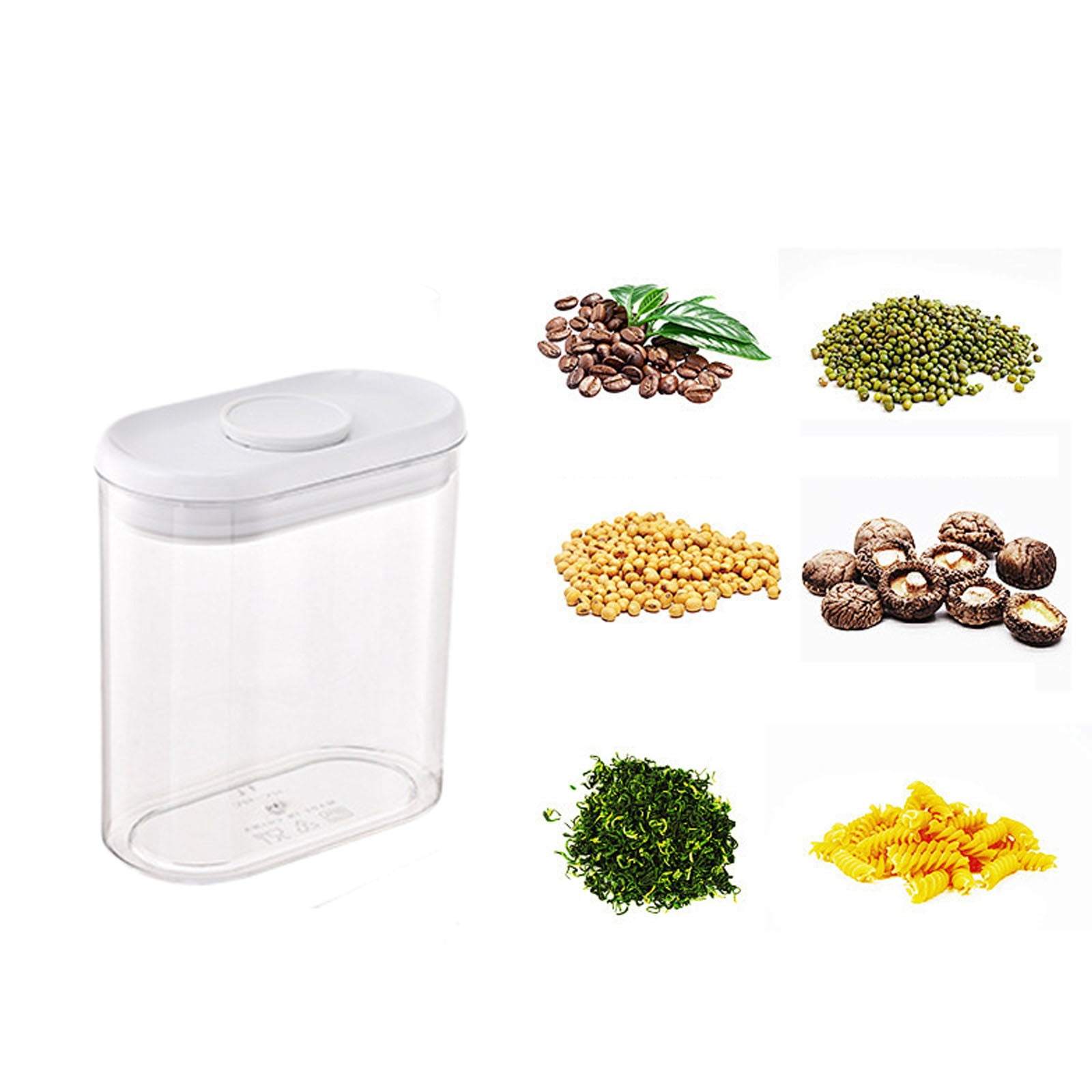 Dealovy Multi-functional Storage Jar Highly Transparent Humidity-Proof ...