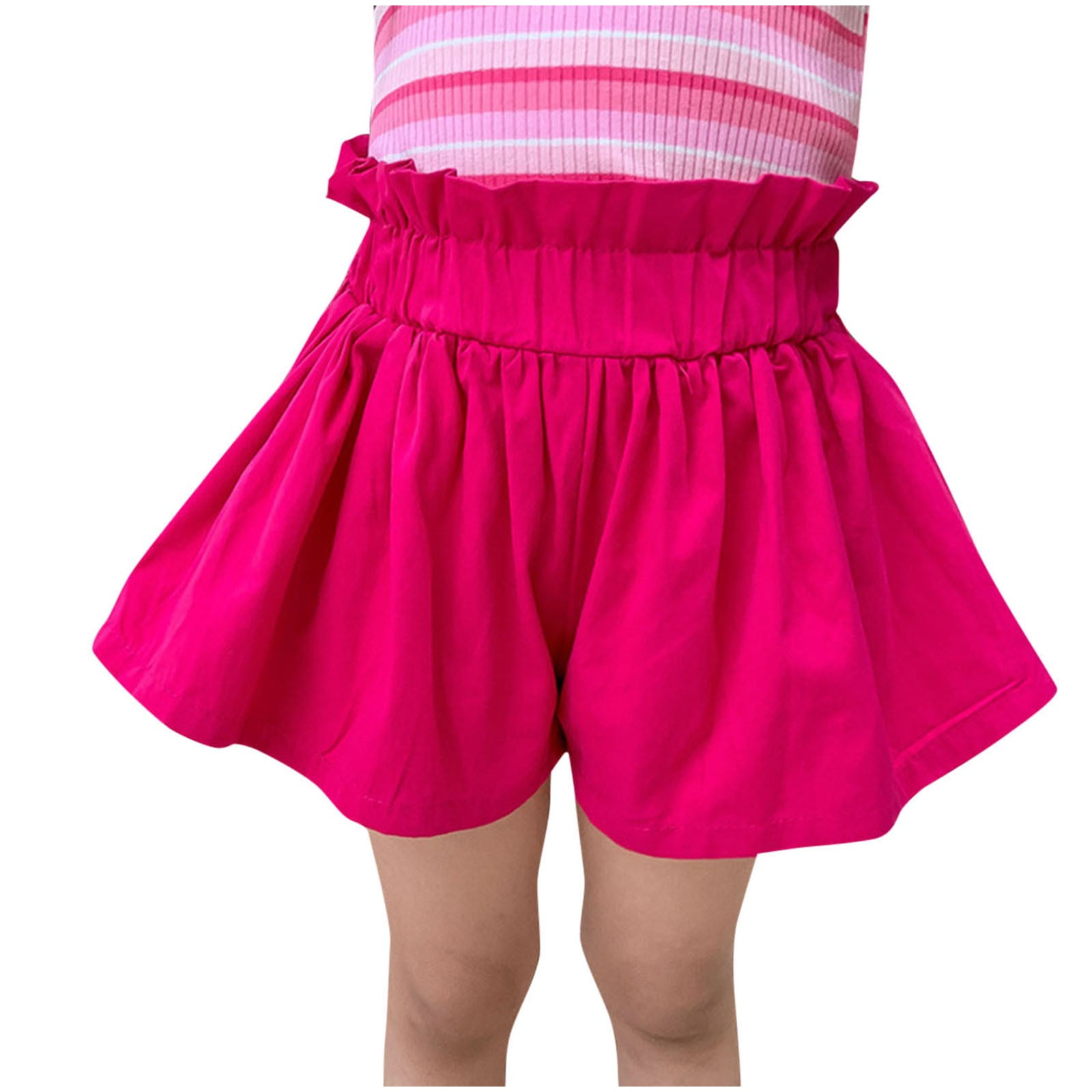 Dealovy Skorts for Toddler Girls Elastic High Waist Shorts Bike Golf ...
