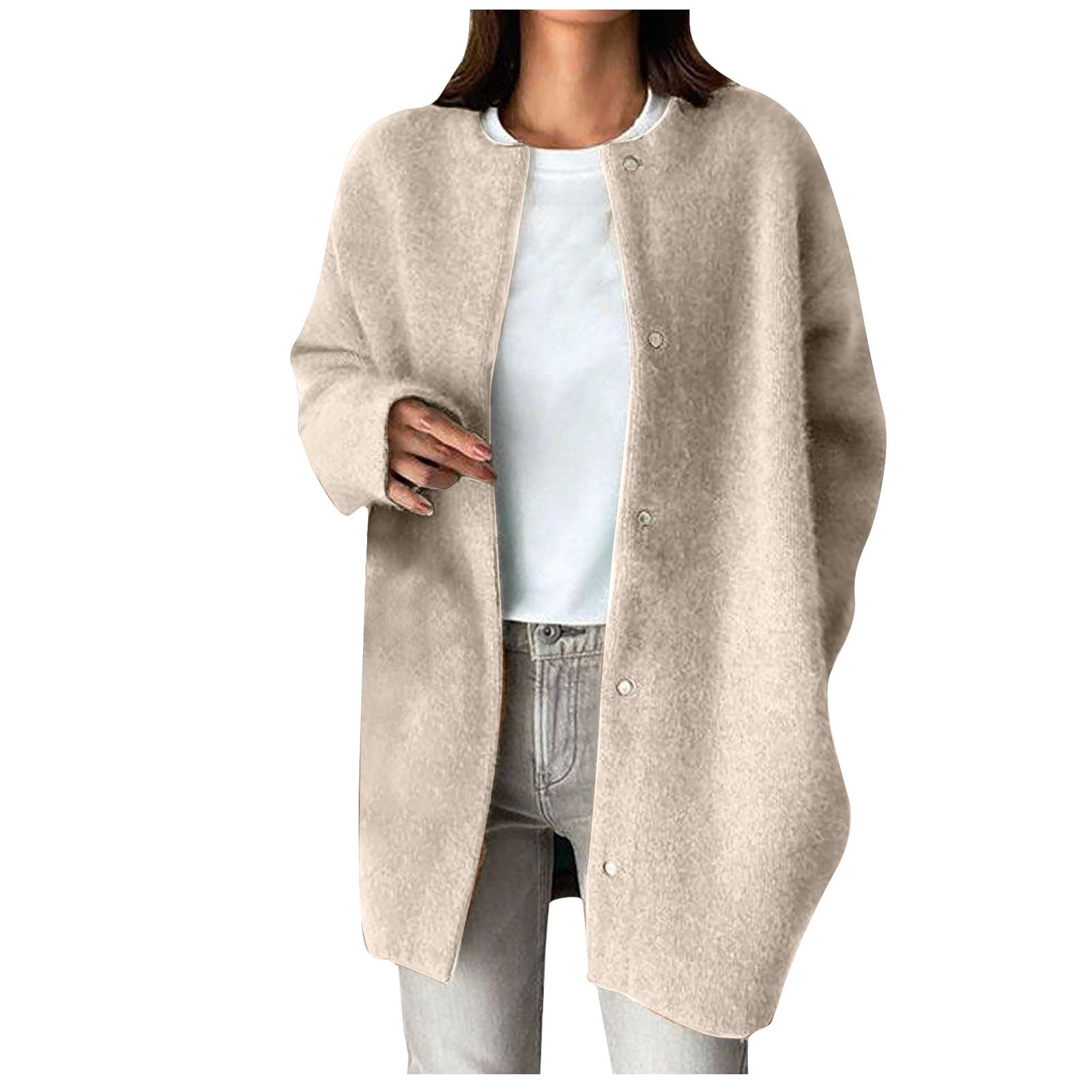 Dealovy Women Long Cardigan Sweaters Button down Long Sleeve Cardigans ...