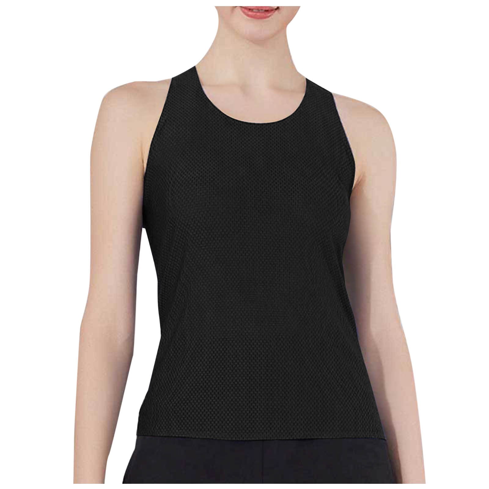 Dealovy Women Workout Tank Top Yoga Mesh Quick Dry Shirts Tops ...