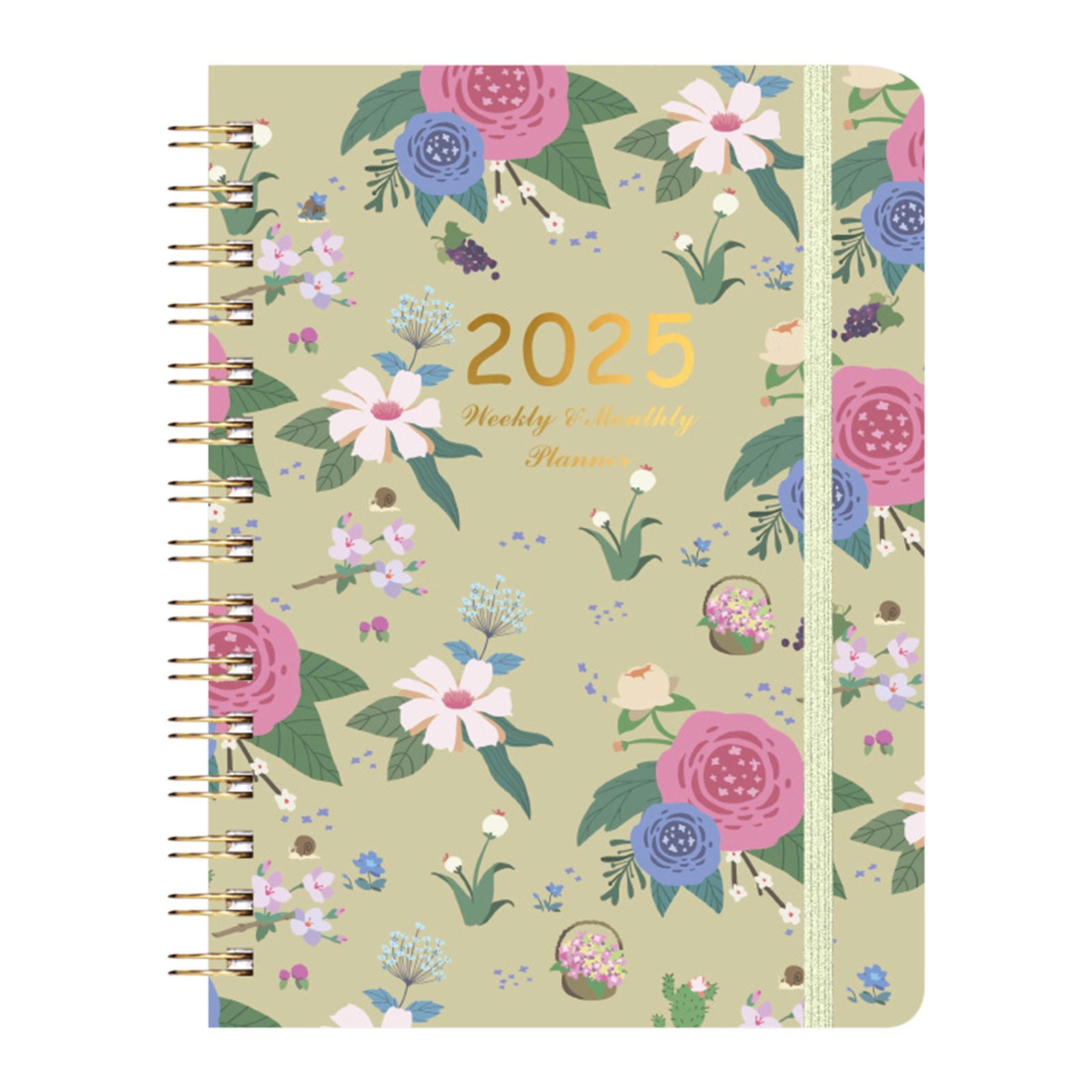 Deals! 2025 Schedule Planner Punch Card Notebook Annual/monthly/weekly ...