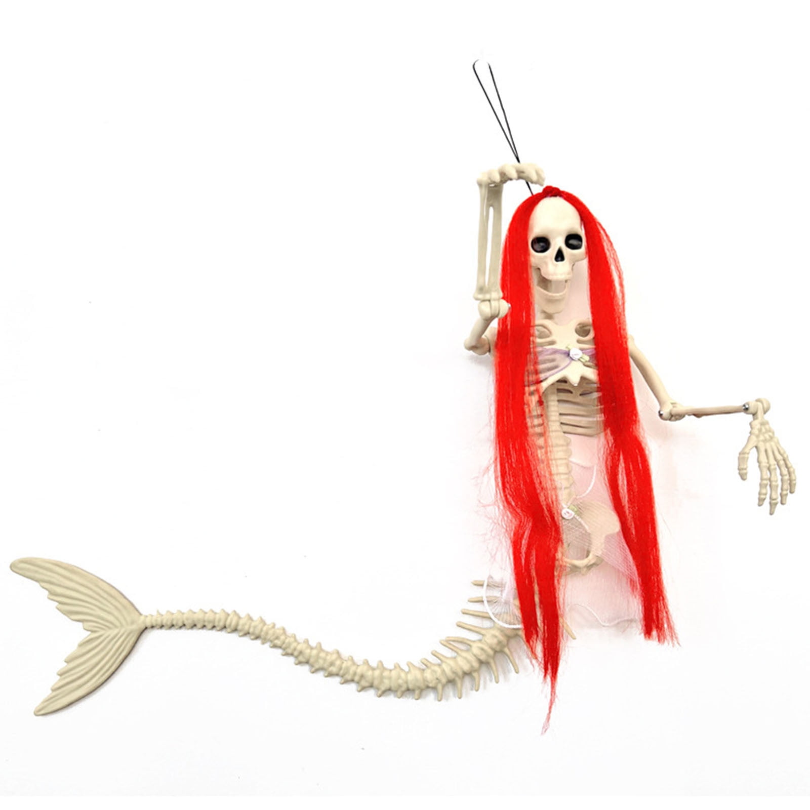 Deals！31" Mermaid Skeleton Life Size Halloween,Realistic Full Body ...