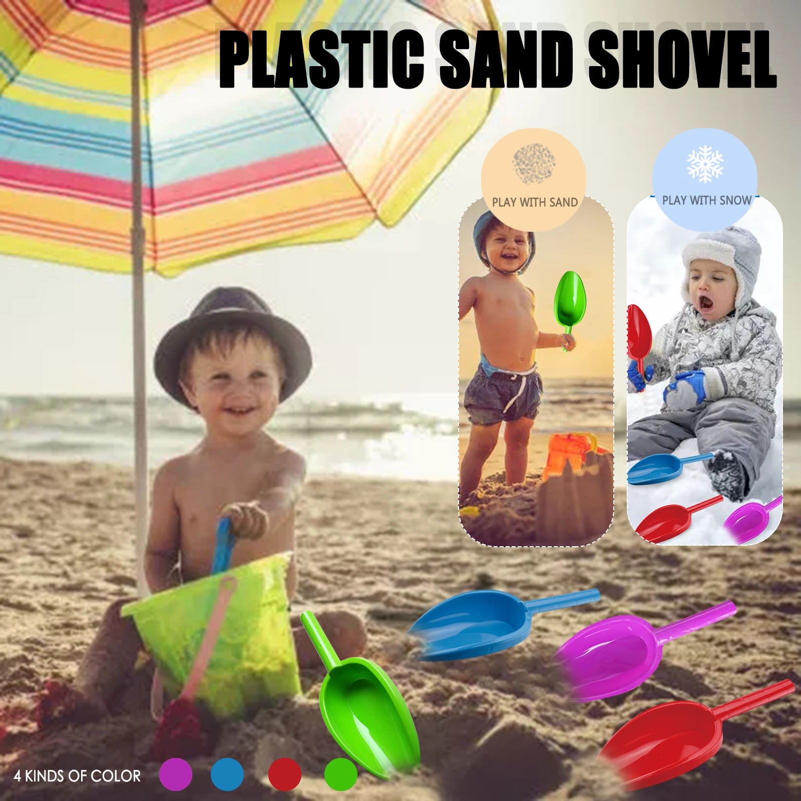 Deals 4Pcs Beach Toy Shovel, Beach Sand Scraper, Beach Toy, Children ...