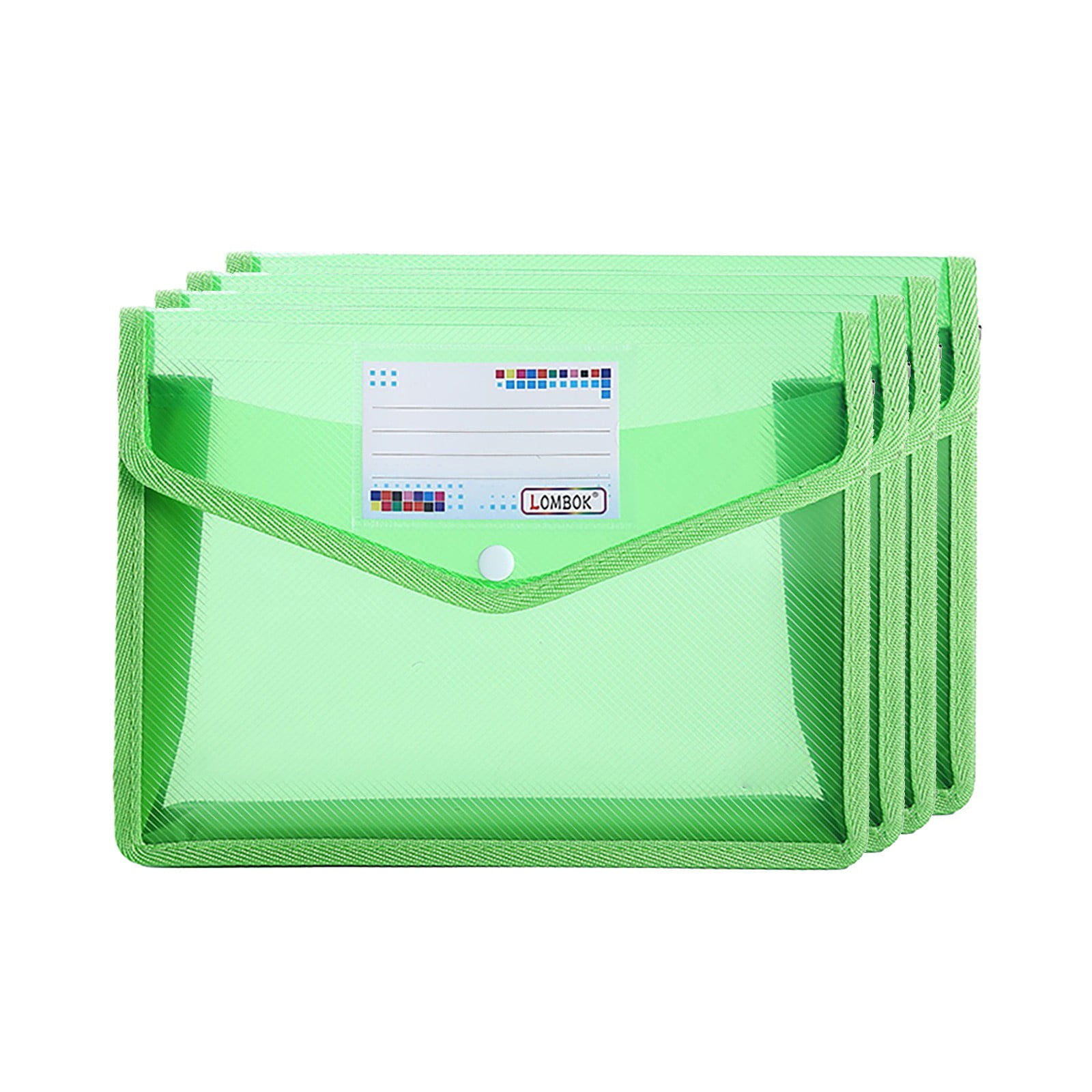 Deals! 4pcs Folder File With Snap Document Wallet Expanding File Button ...