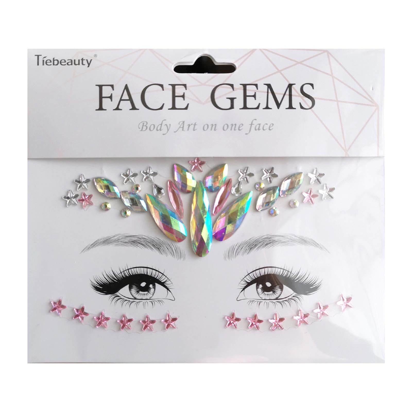 Deals Beauty Products Makeup Face Rhinestone Stickers Diamond forehead ...