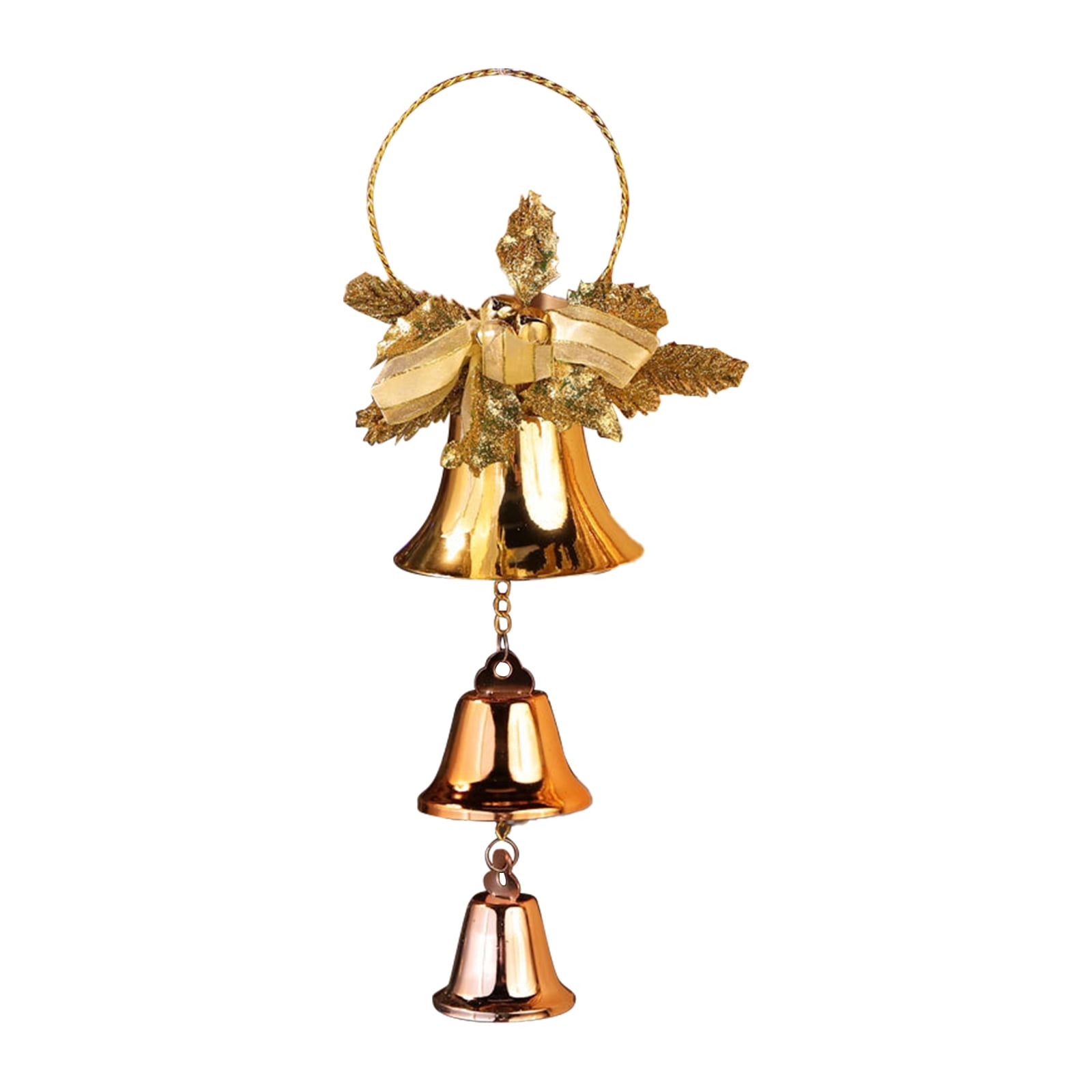 Deals Christmas Tree Ornaments Bell Pendant Wrought Iron Christmas Bell ...