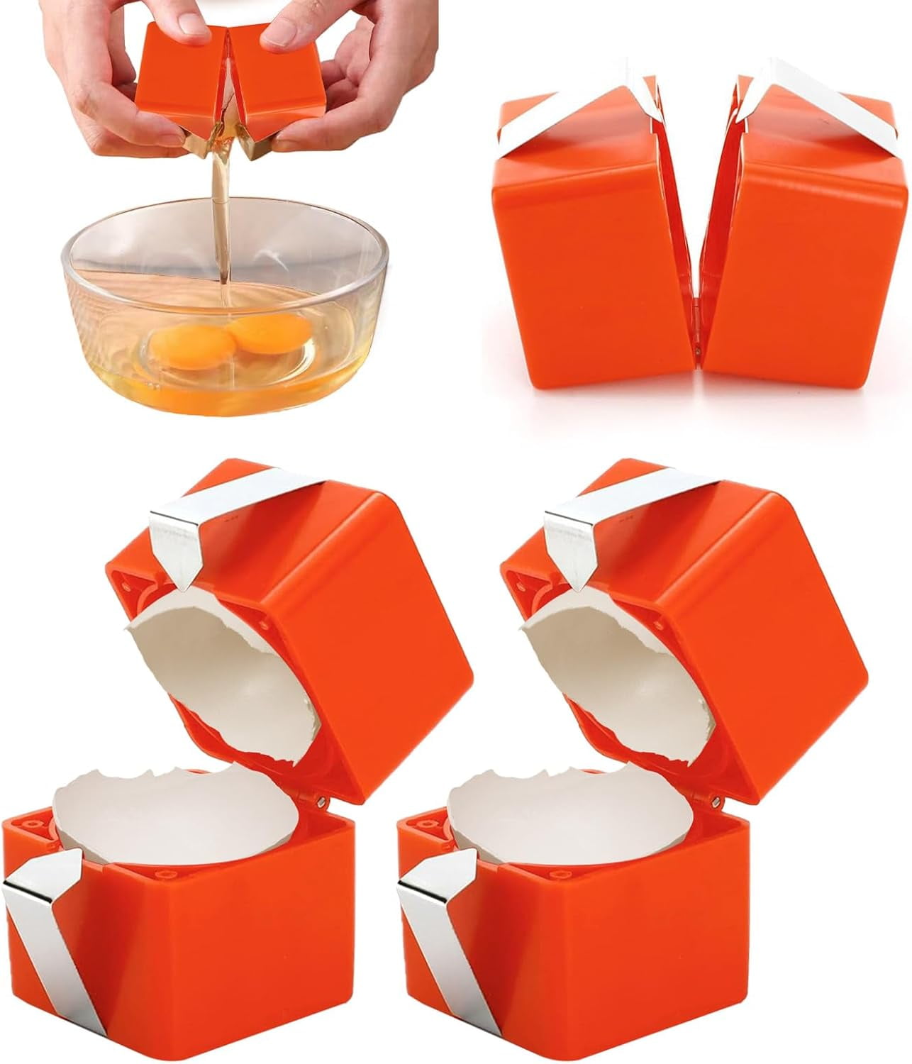 Deals Clearance 2025 Egg Shell Opener, Egg Cracker Tool for Raw & Hard Boiled Eggs Egg Cracker ...