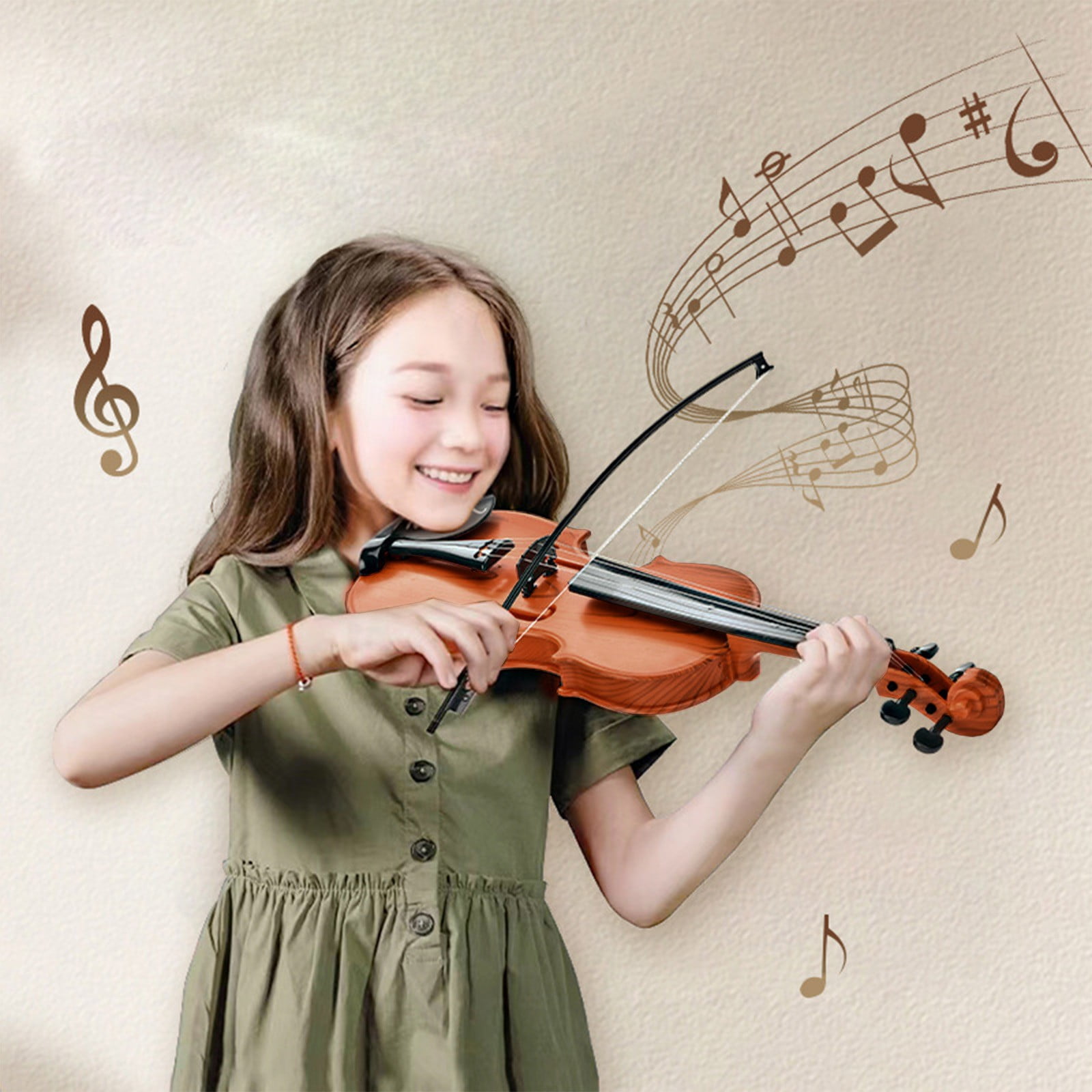 Danhjin Kids Violin, Simulation Violin Toy for Beginners, Can Play ...