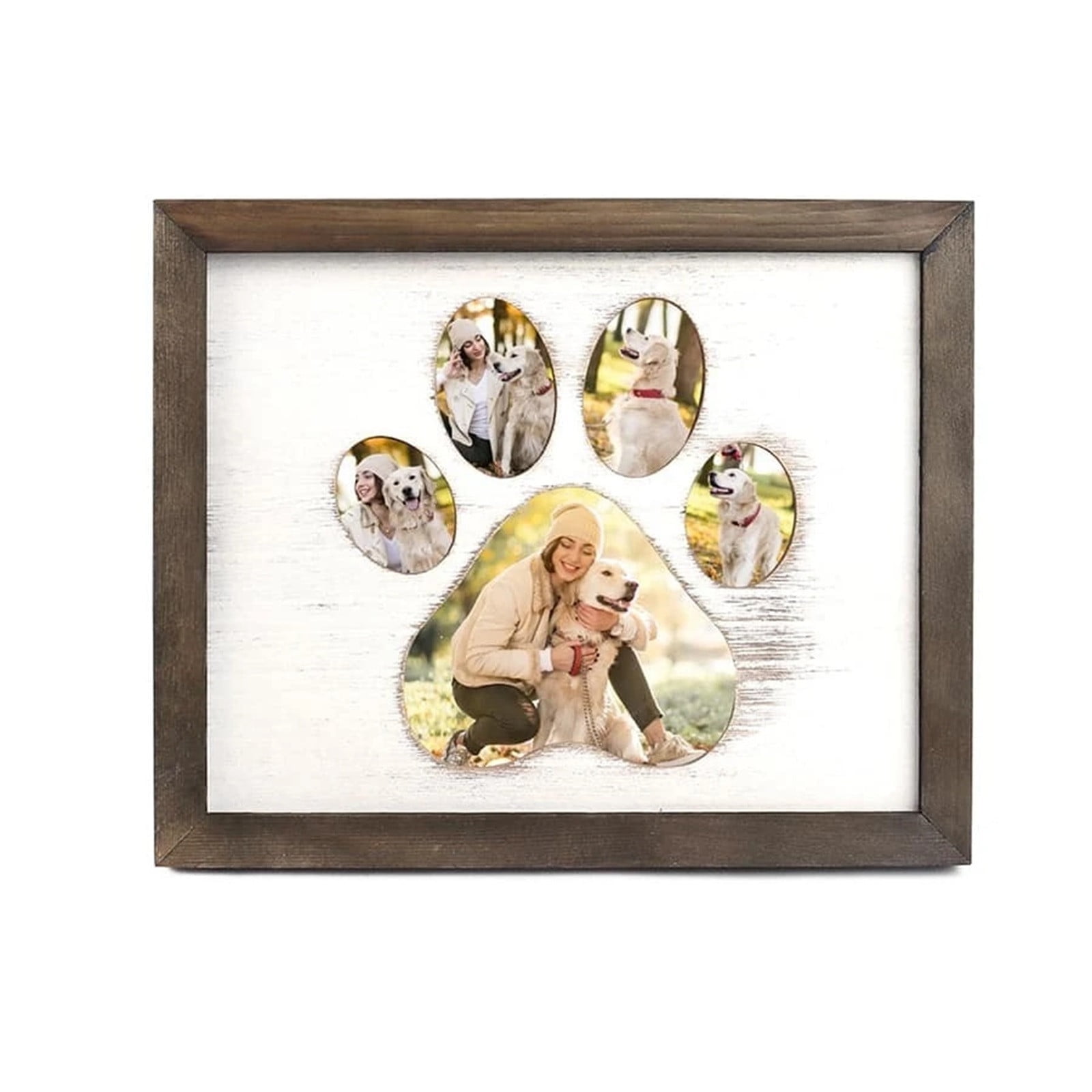 Deals of The Day! 5-Opening Dog Paw Print Collage Frame,Pet Paw Print ...
