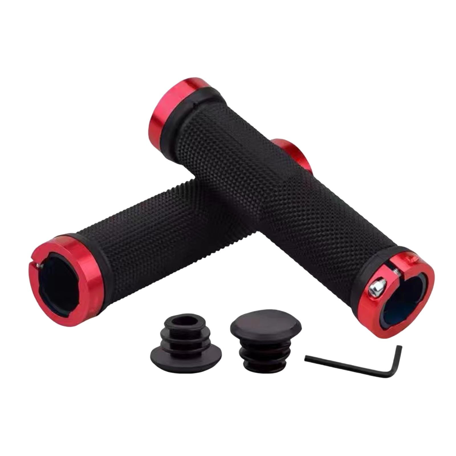 Deals of The Day Clearance! 19 Bike Handlebar Grips with Double Locks, Ergonomic Non-Slip Soft ...