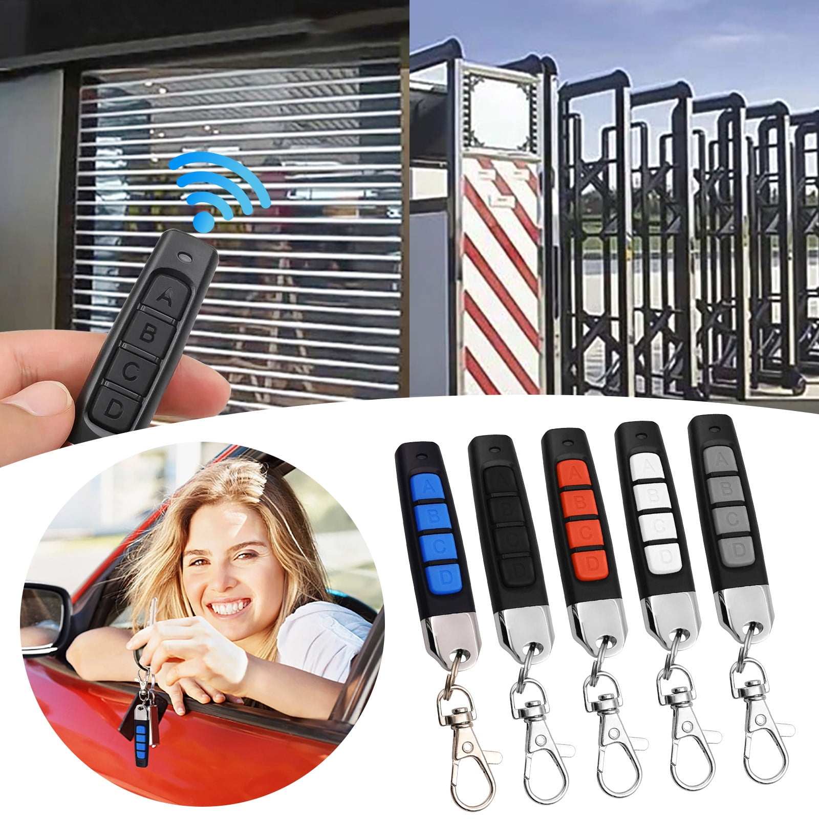 Deals of The Day Clearance! 433MHz Copy Remote Control, 4-in-1 Garage Door Key Duplicator, Pinky ...