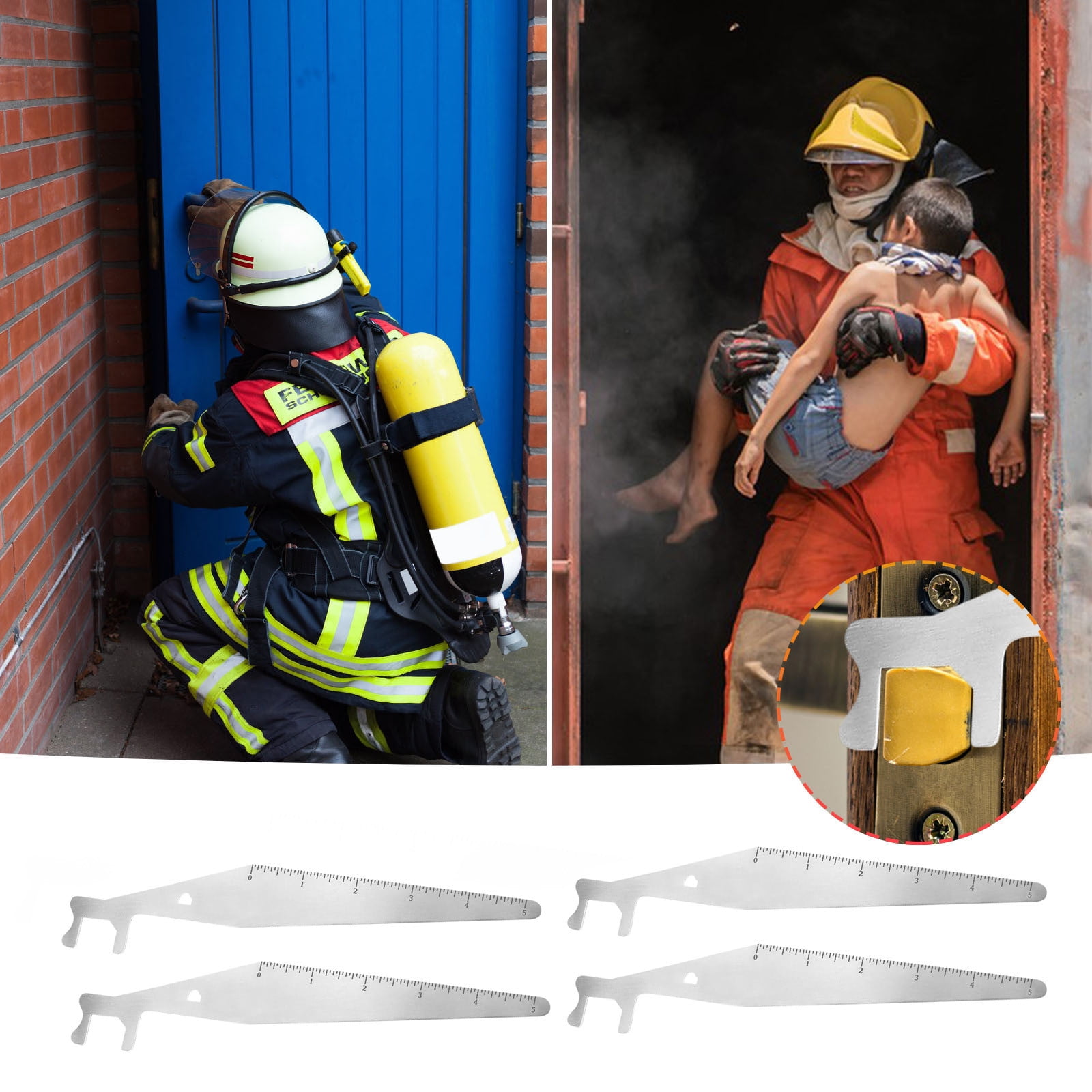 Deals of The Day Clearance! 4PCS Firefighting Tools Set, Stainless ...