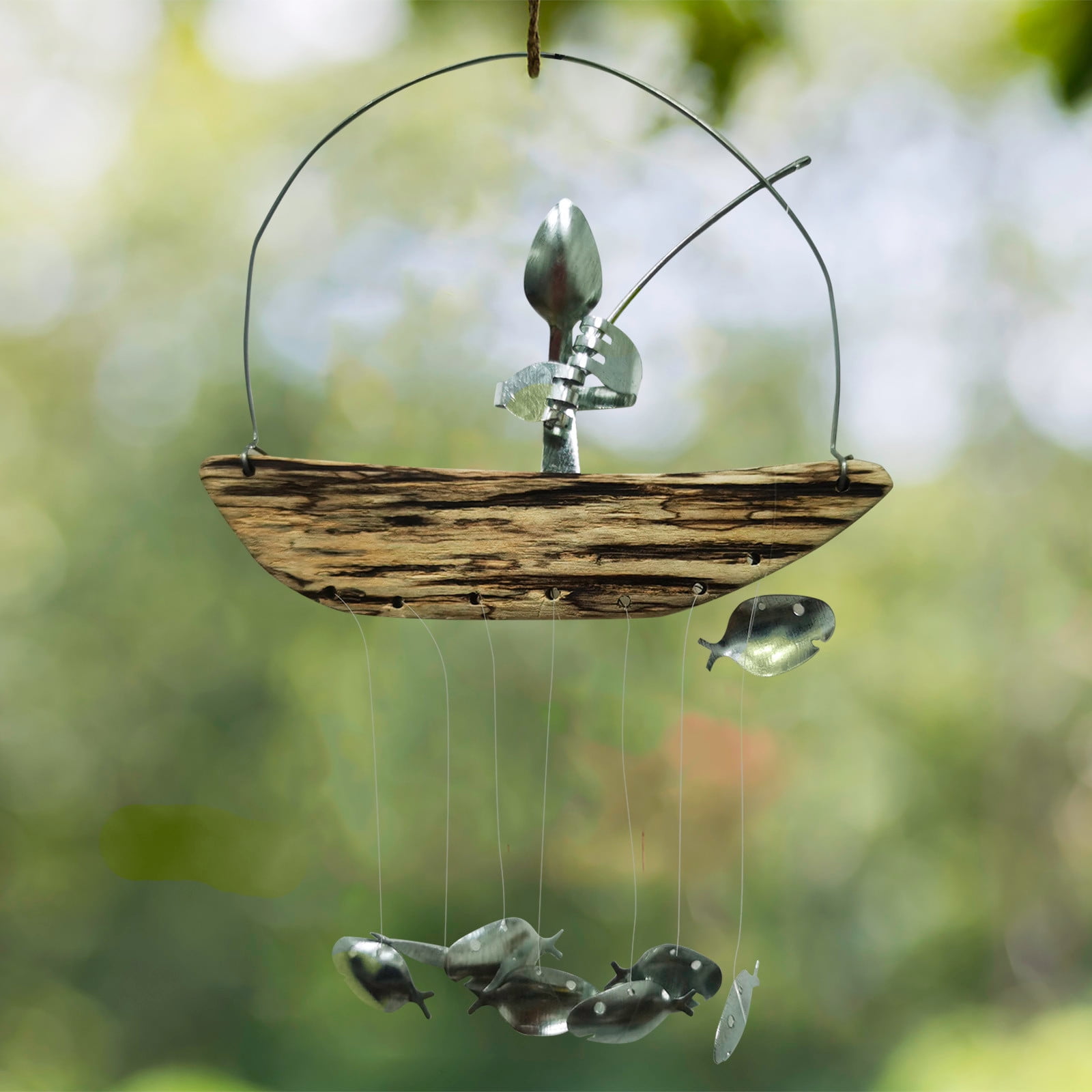 Deals Of The Day Clearance！ Bifavgk Creative Pendant Fishing Man Wind ...