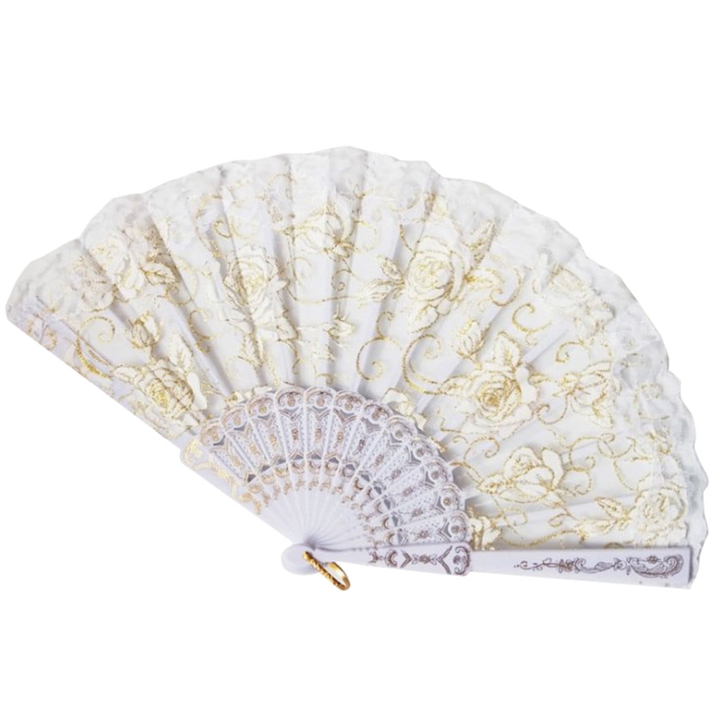Bifavgk Folding Fans Handheld Fans Bamboo Fans Women'S Hollowed Bamboo ...