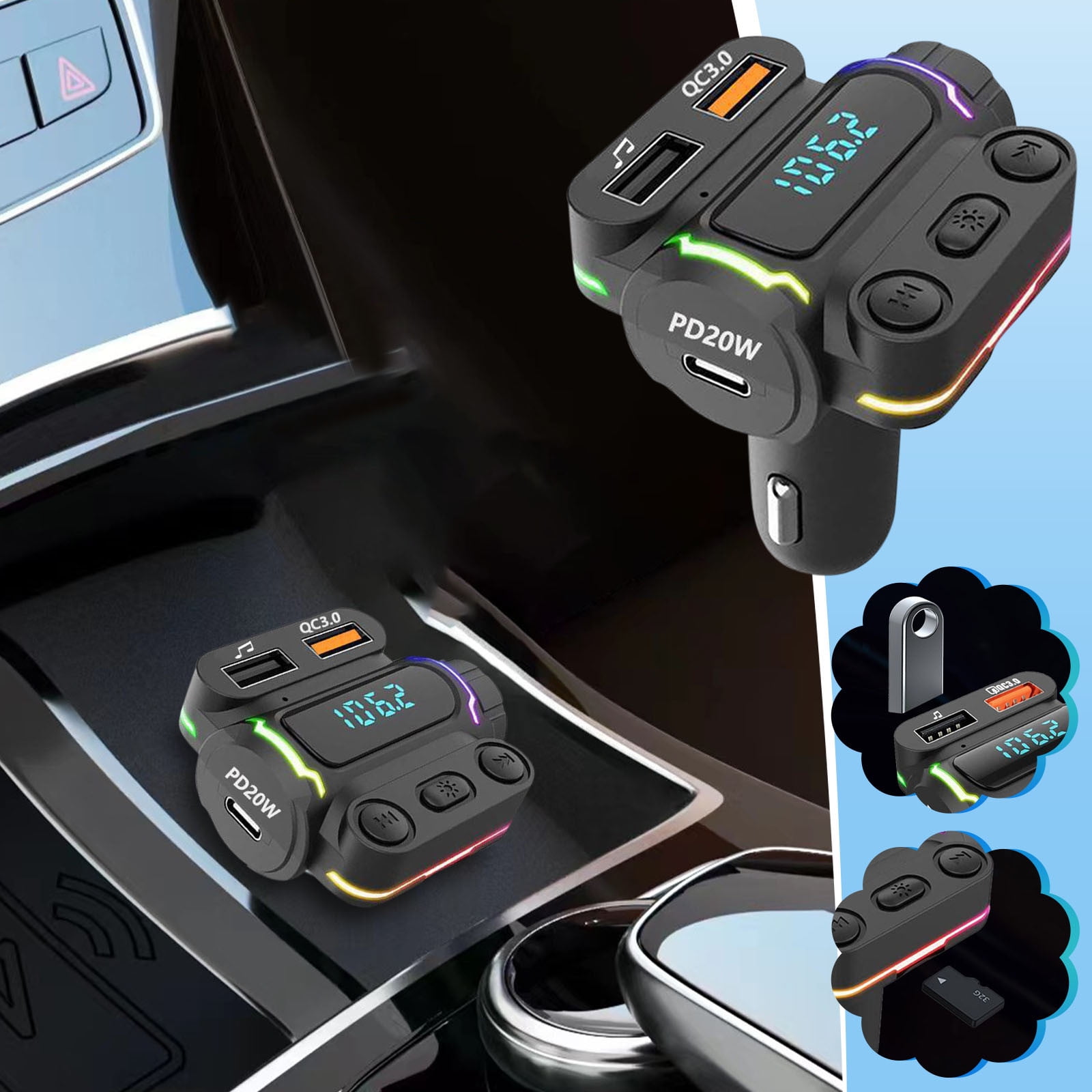 Deals of The Day Clearance! Car Bluetooth Receiver MP3 Player, USB ...