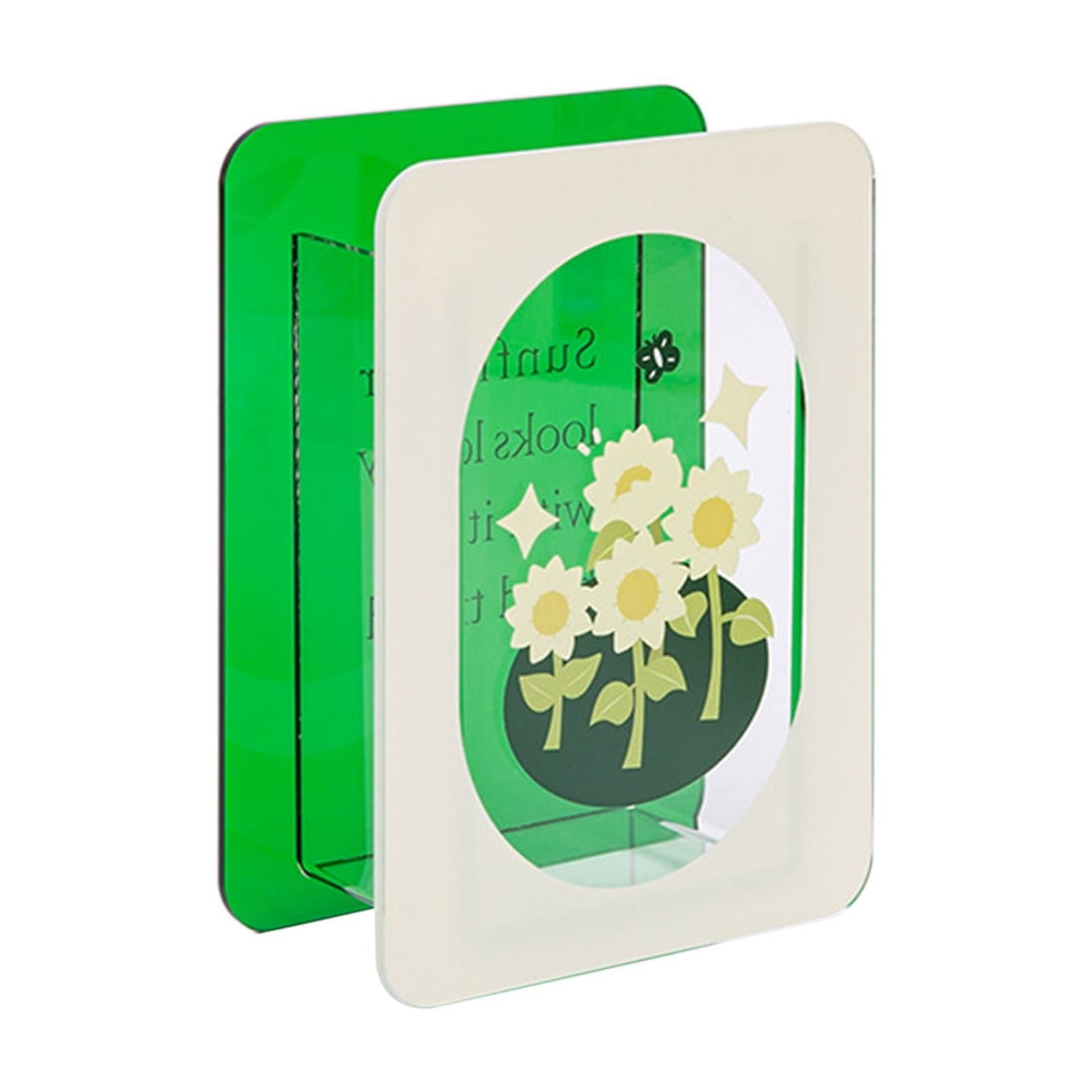 Deals of The Day Clearance! Clear Book Flower Vase, Elegant Clear Book ...
