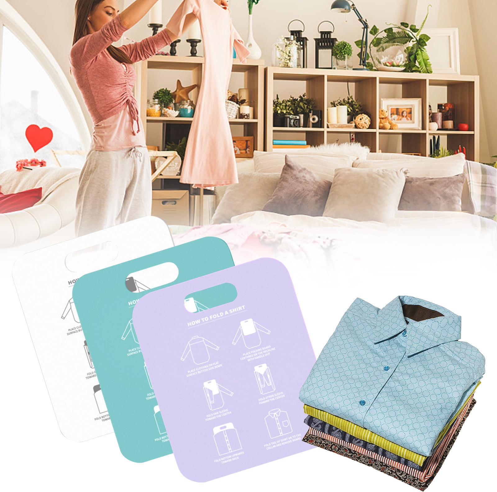 Convenient Lazy Clothes Folding Board, Automatic Shirt Folding Tool ...