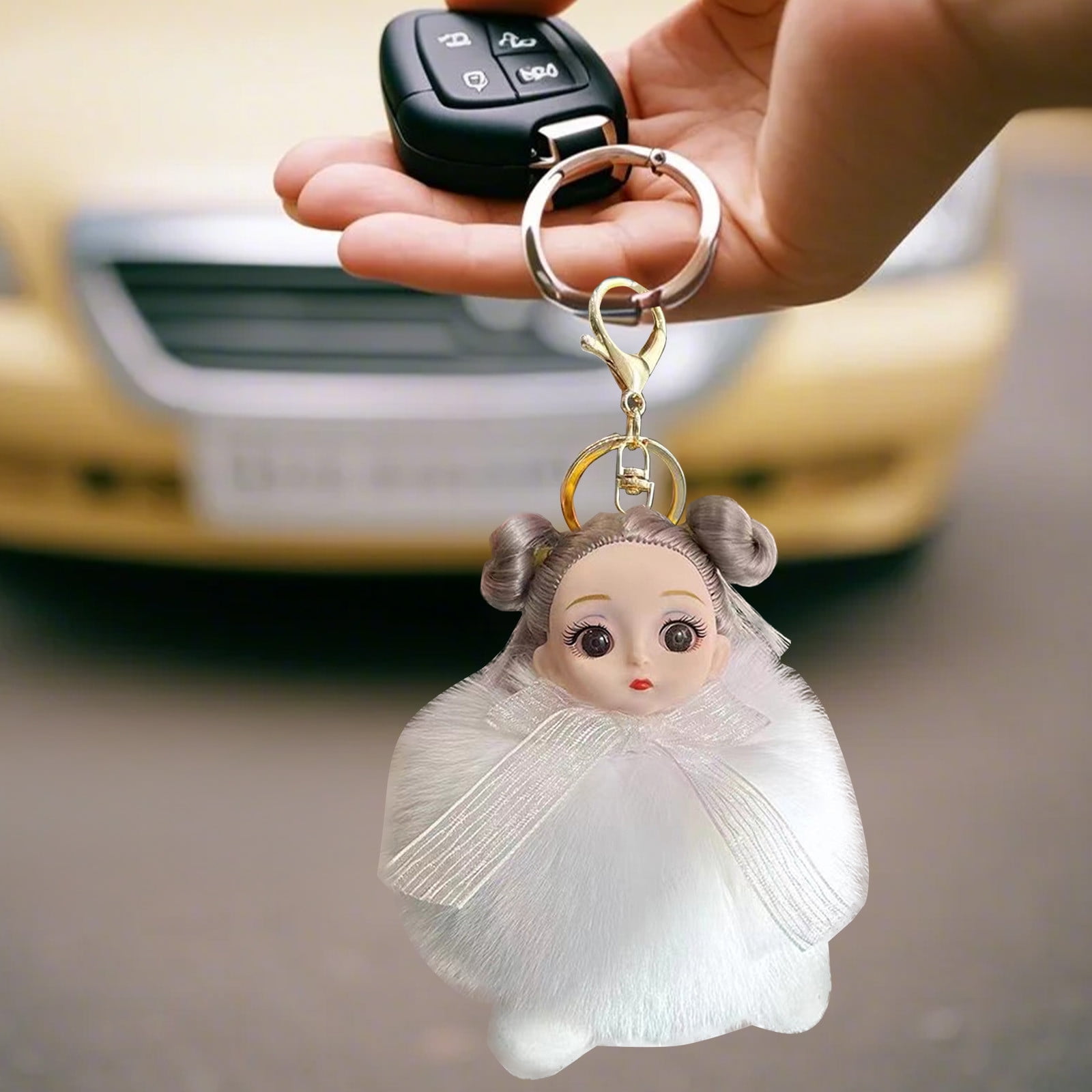 Deals of The Day Clearance! Cute Doll Keychain Pendant, Furry Toy ...