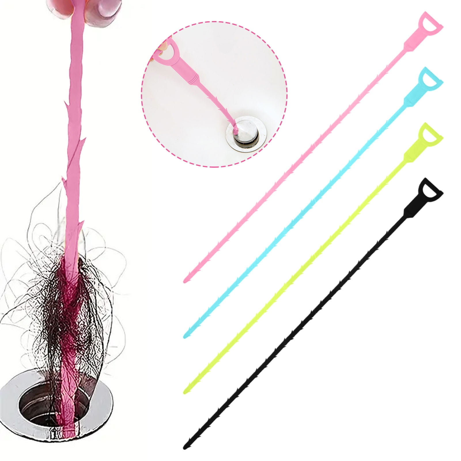 Deals of The Day Clearance! Drain Clog Remover Tool, Flexible 20-inch ...