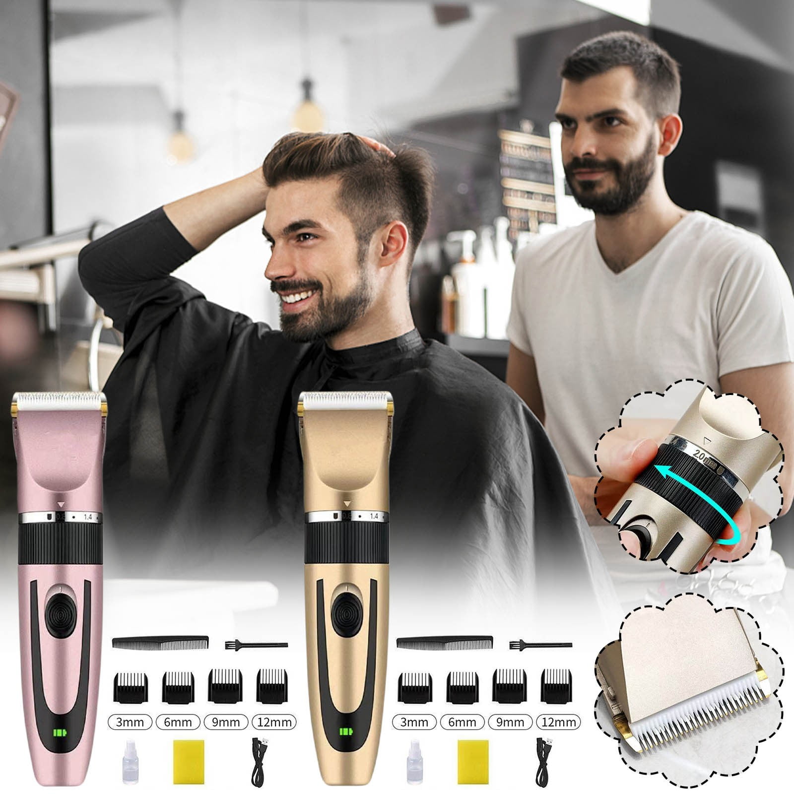Deals of The Day Clearance! Electric Wireless Hair Clipper ...