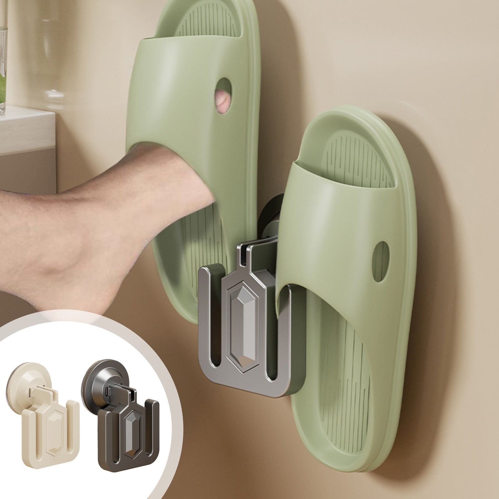 Deals of The Day Clearance! Gosuguu Bathroom Slipper Rack, No Punch ...