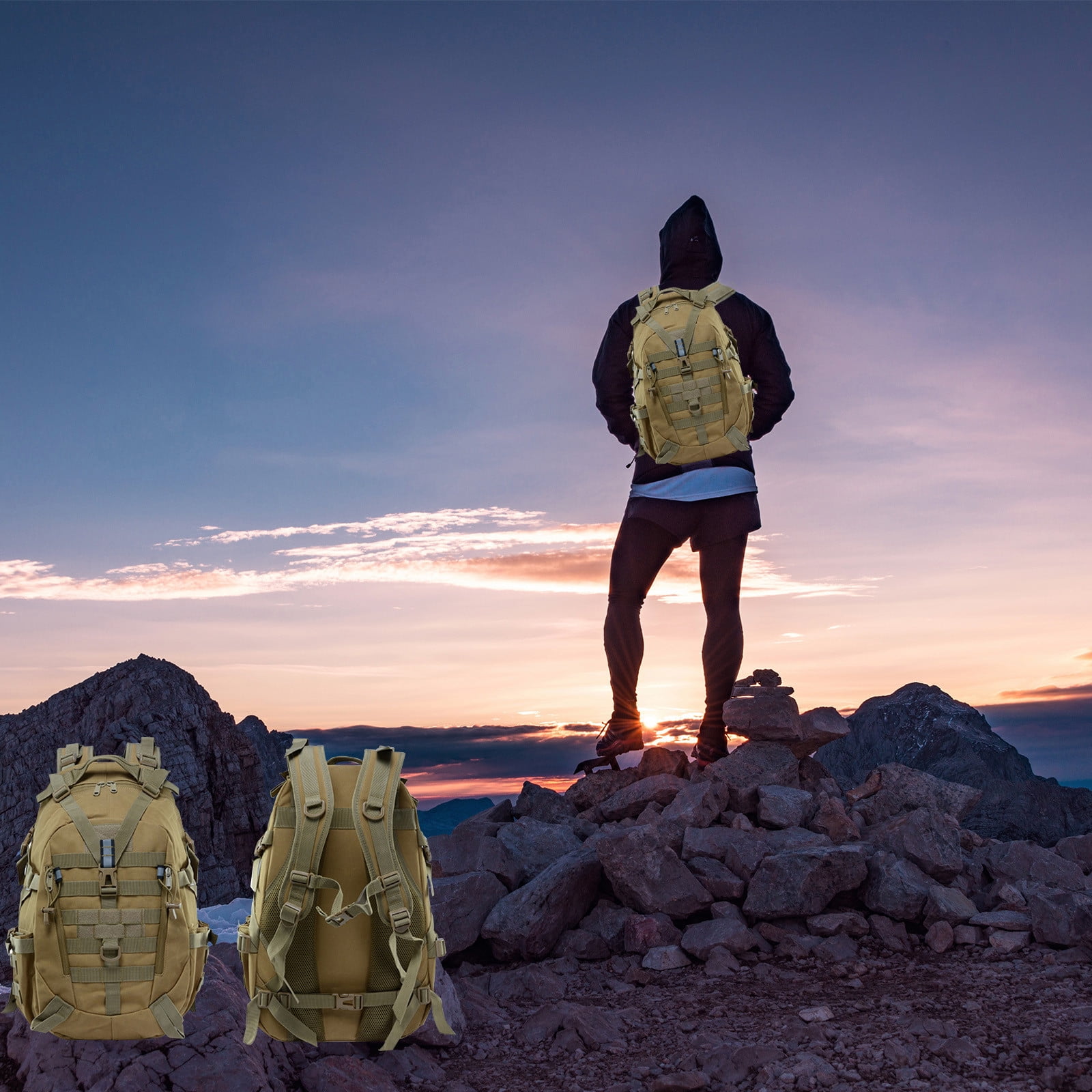 Deals of The Day Clearance! Gosuguu Camouflage Backpack, High-Capacity Outdoor Backpack, Hiking ...