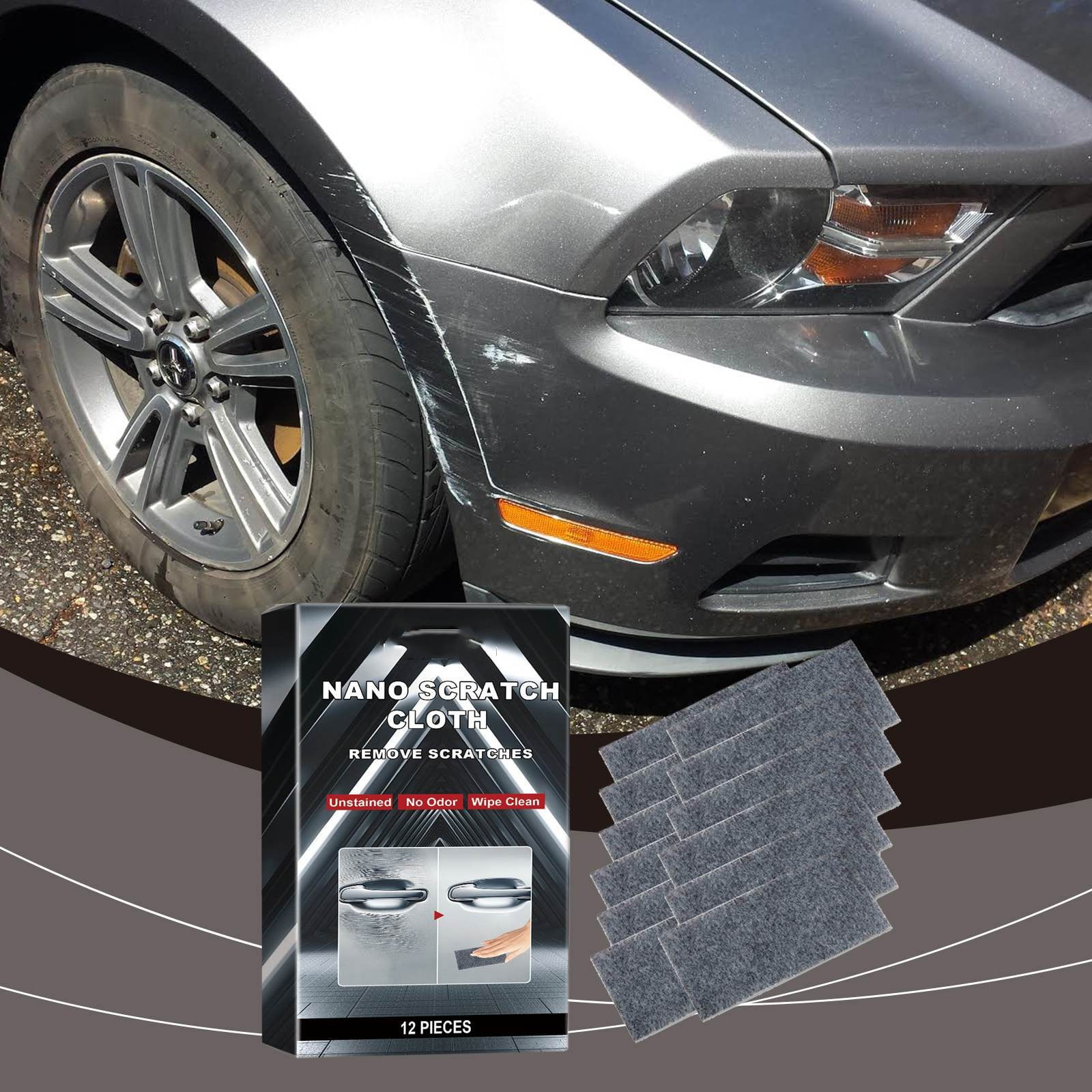 Deals of The Day Clearance! Gosuguu Car Nano Flash Scratch Repair Cloth ...