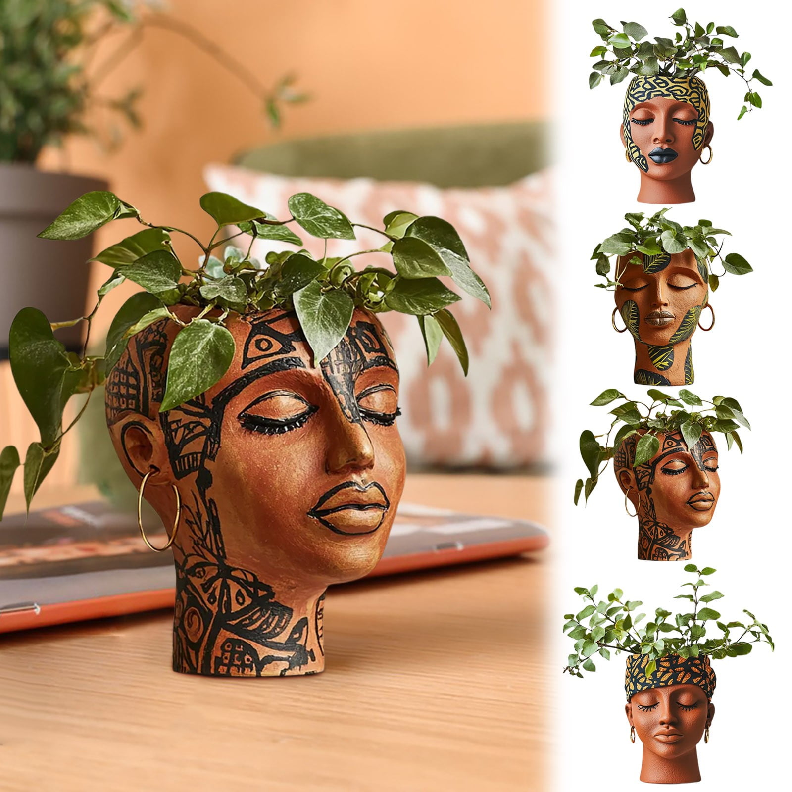 Deals of The Day Clearance! Gosuguu Deity Flower Pot with Pottery Rack ...