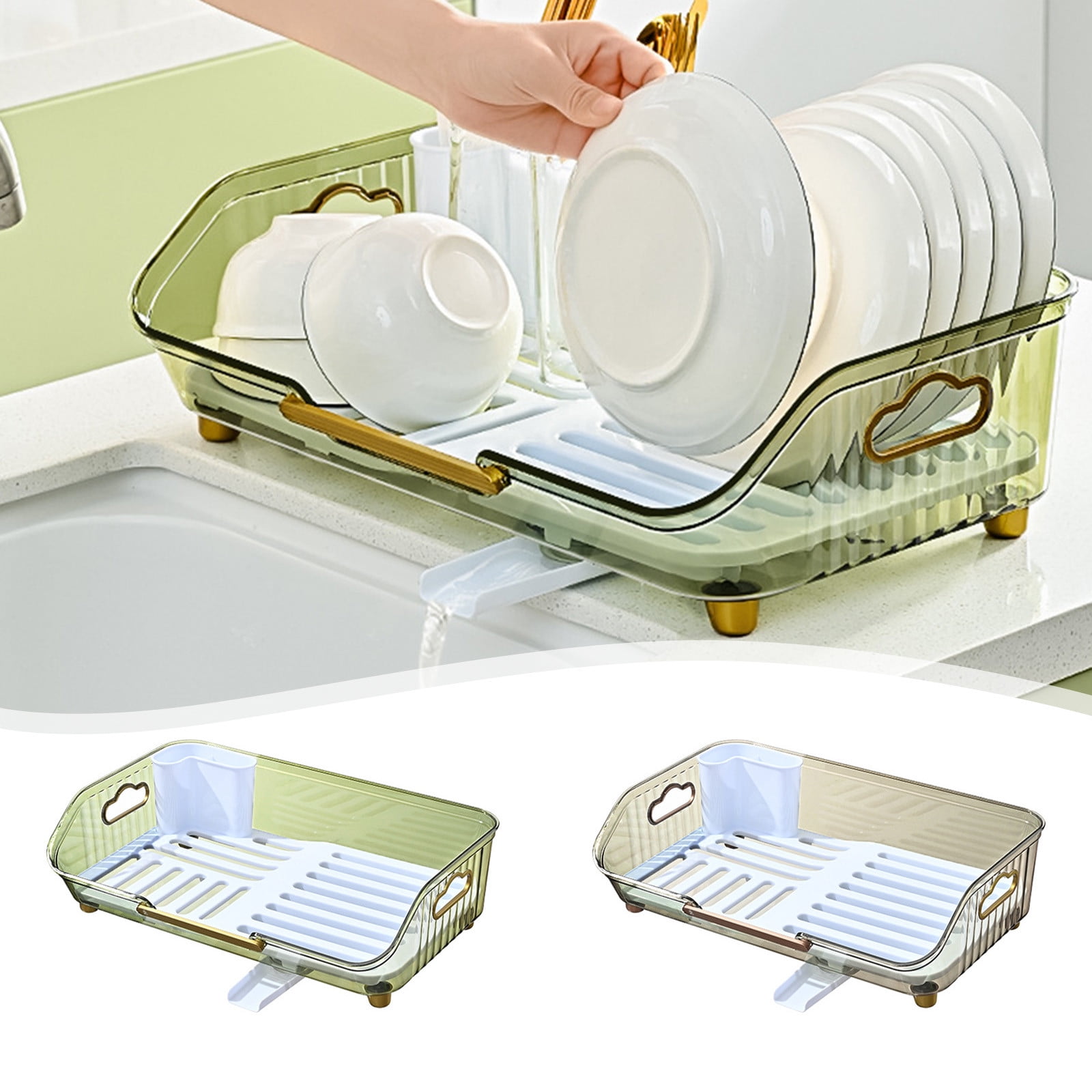 Deals of The Day Clearance! Gosuguu Dish Drying Rack with Drainboard ...