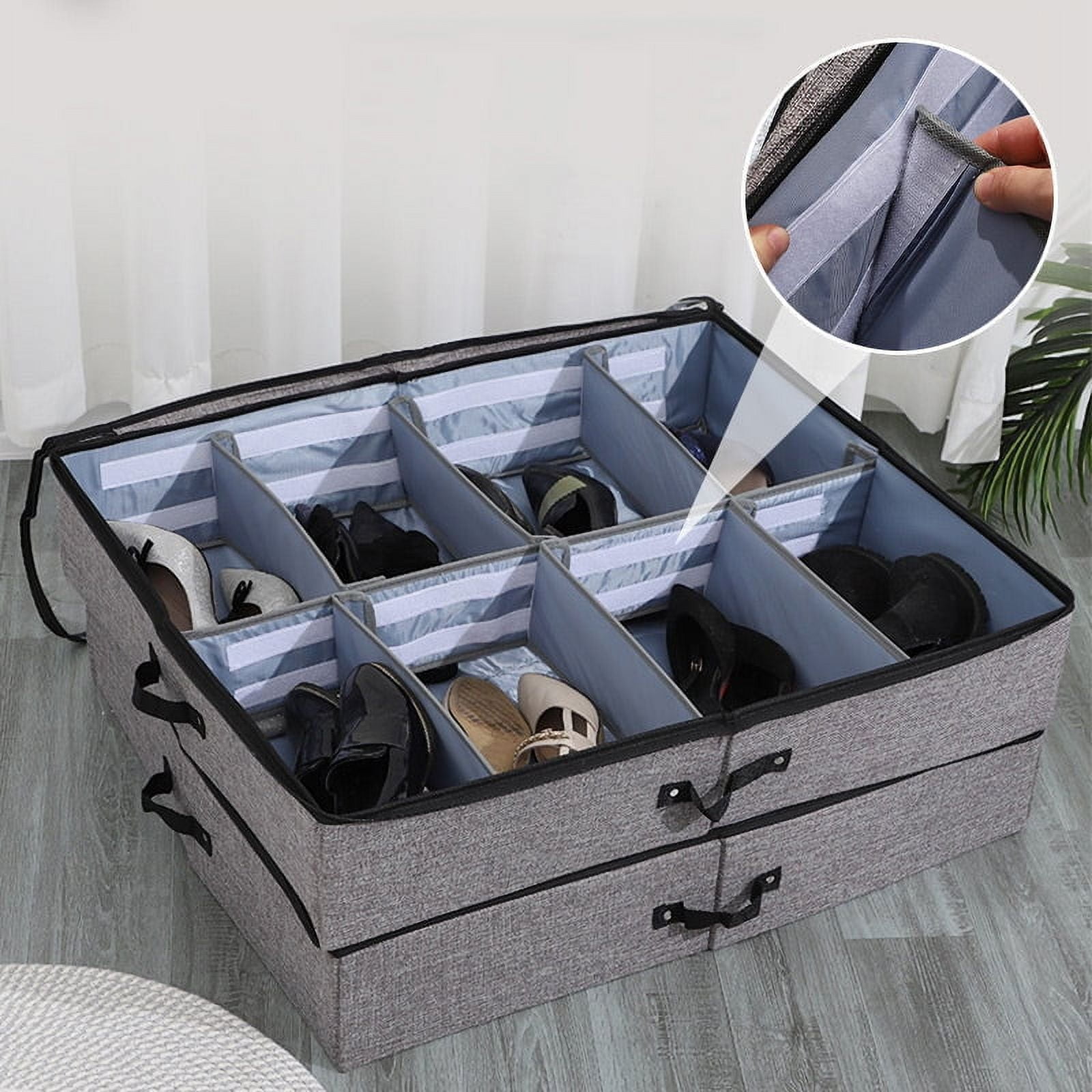 Deals of The Day Clearance! Gosuguu Shoe Storage Box for Fabric ...