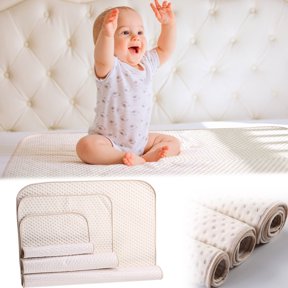 Sealy Secure Stay Waterproof Mattress Pads, Crib, White, 2-Pieces, 52 ...