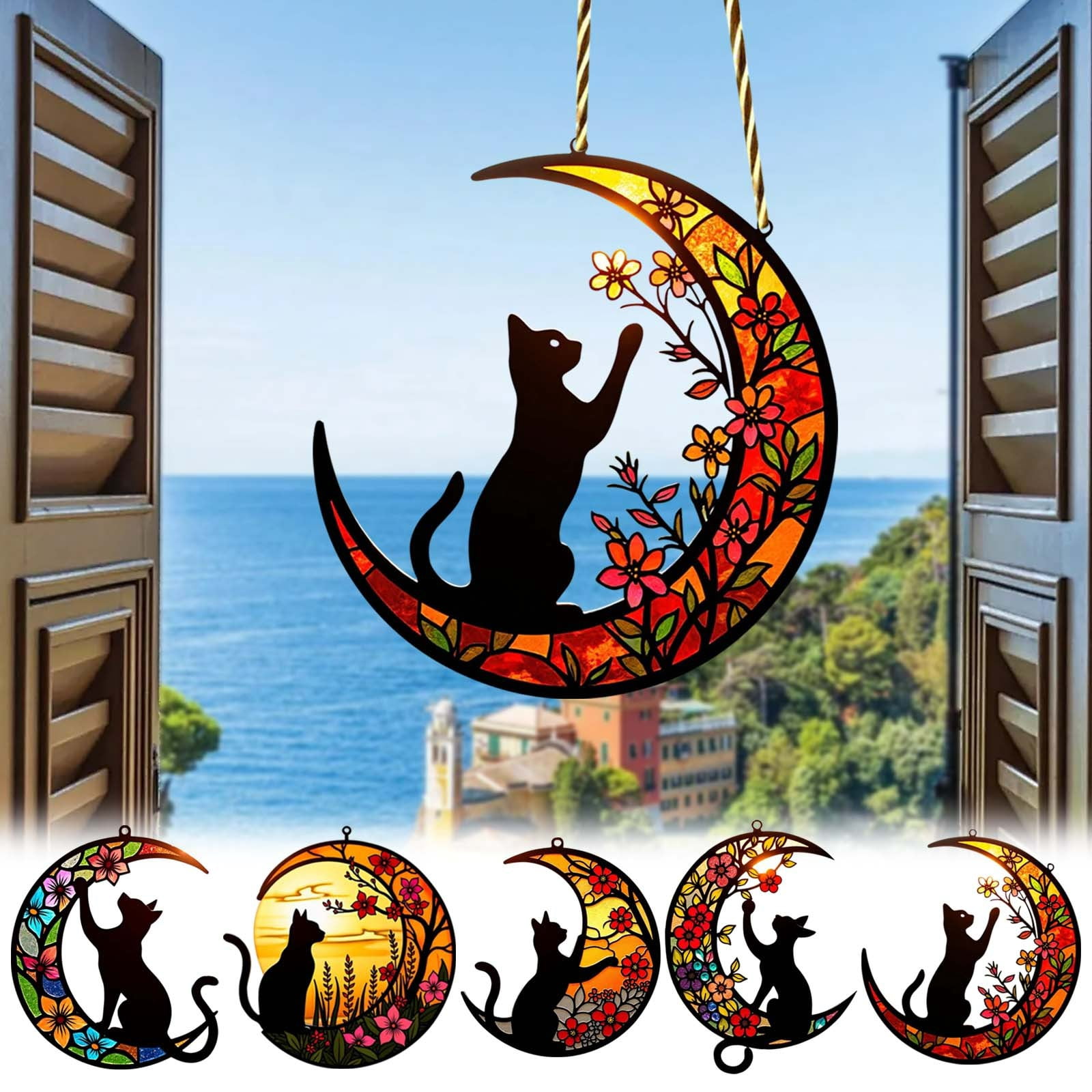 Deals of The Day Clearance! Kittens Window Decoration - Cute Cat Window ...