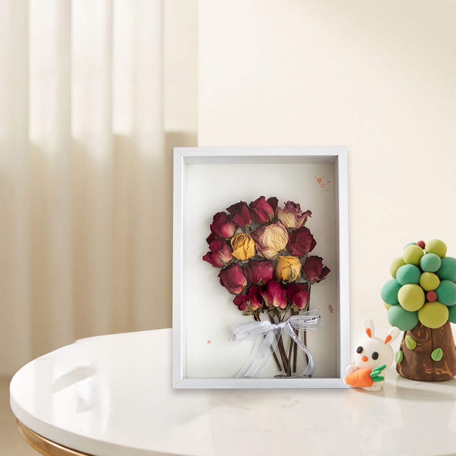 LHNFT 5x7 Shadow Box Frame Small Shadow Box Display Case White Picture ...