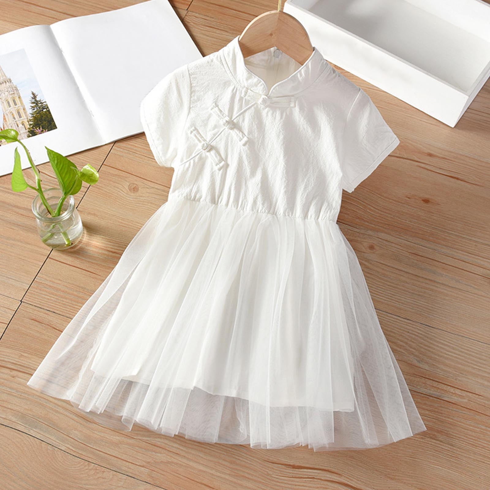 Deals of the Day Clearance! Lisbinx Girls Pleated Summer Dress Short ...