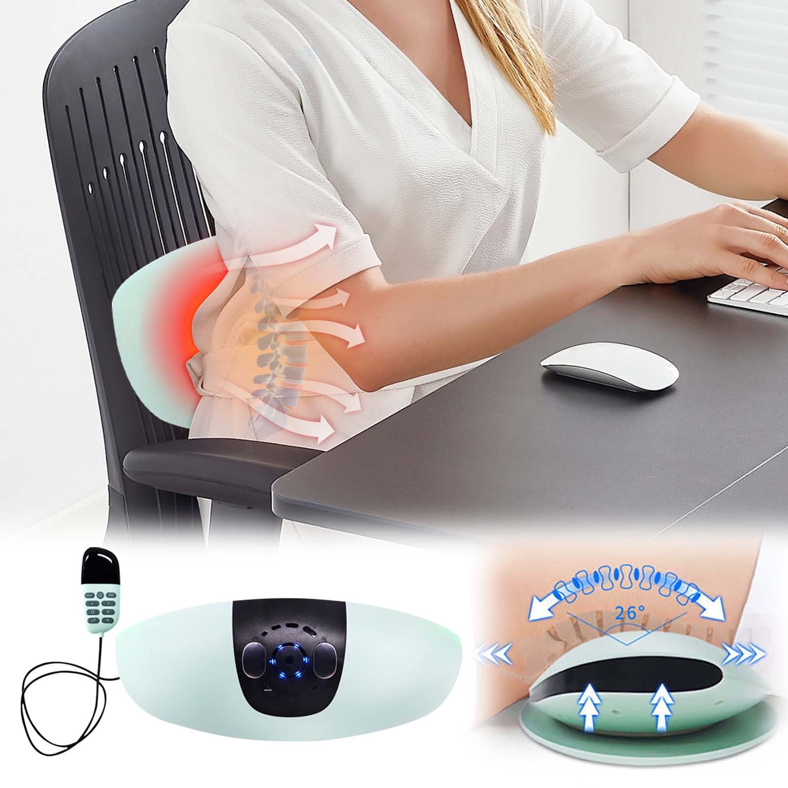 Deals of The Day Clearance! Lumbar Hot Compress Vibration Massage ...