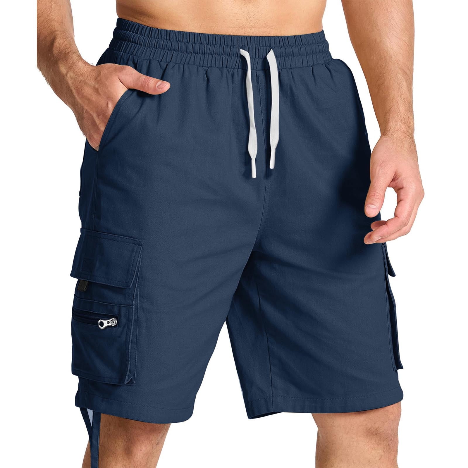 Deals of The Day Clearance! Men’s Linen Solid Color Shorts, Summer ...